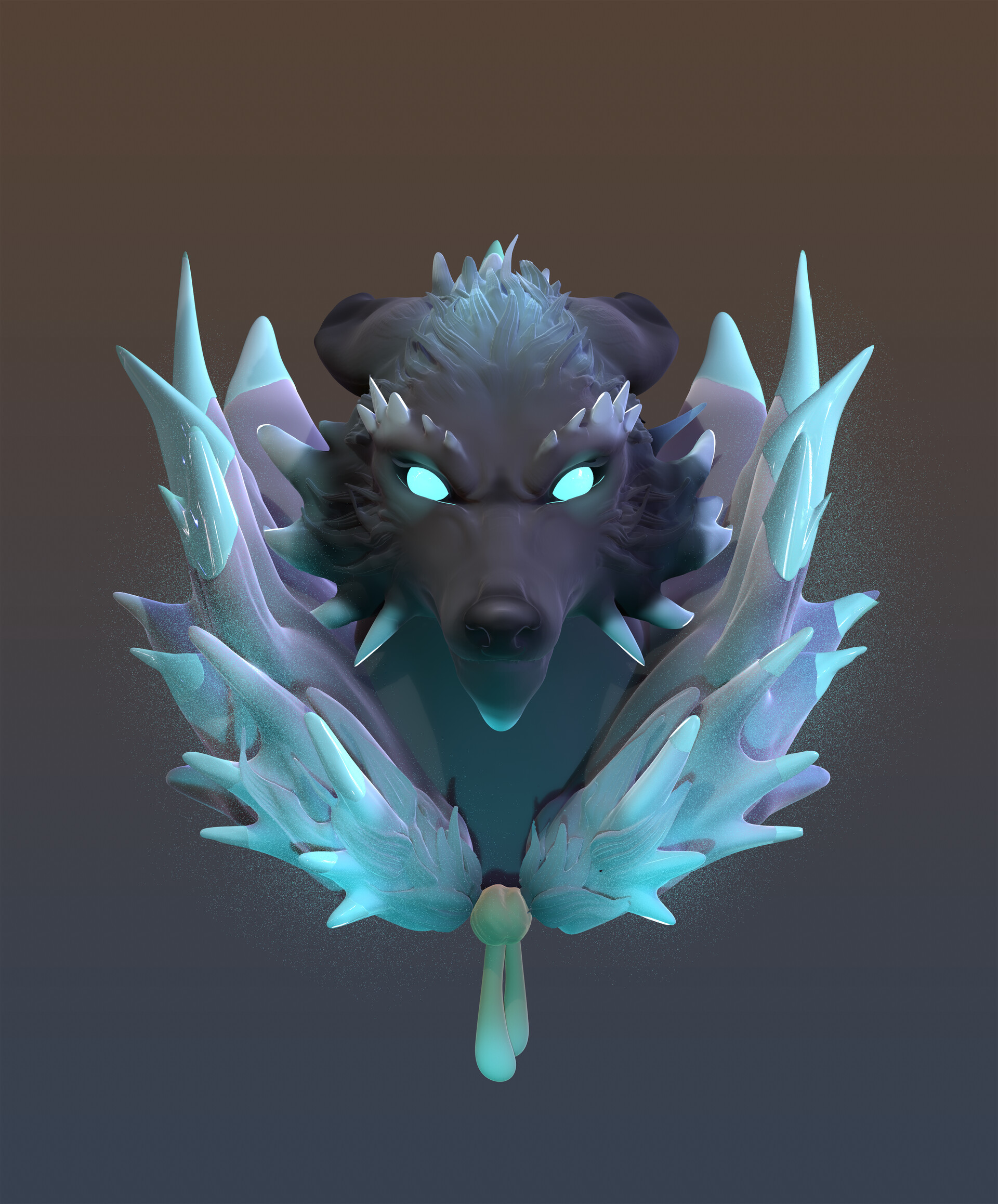 ArtStation - Ice wolf