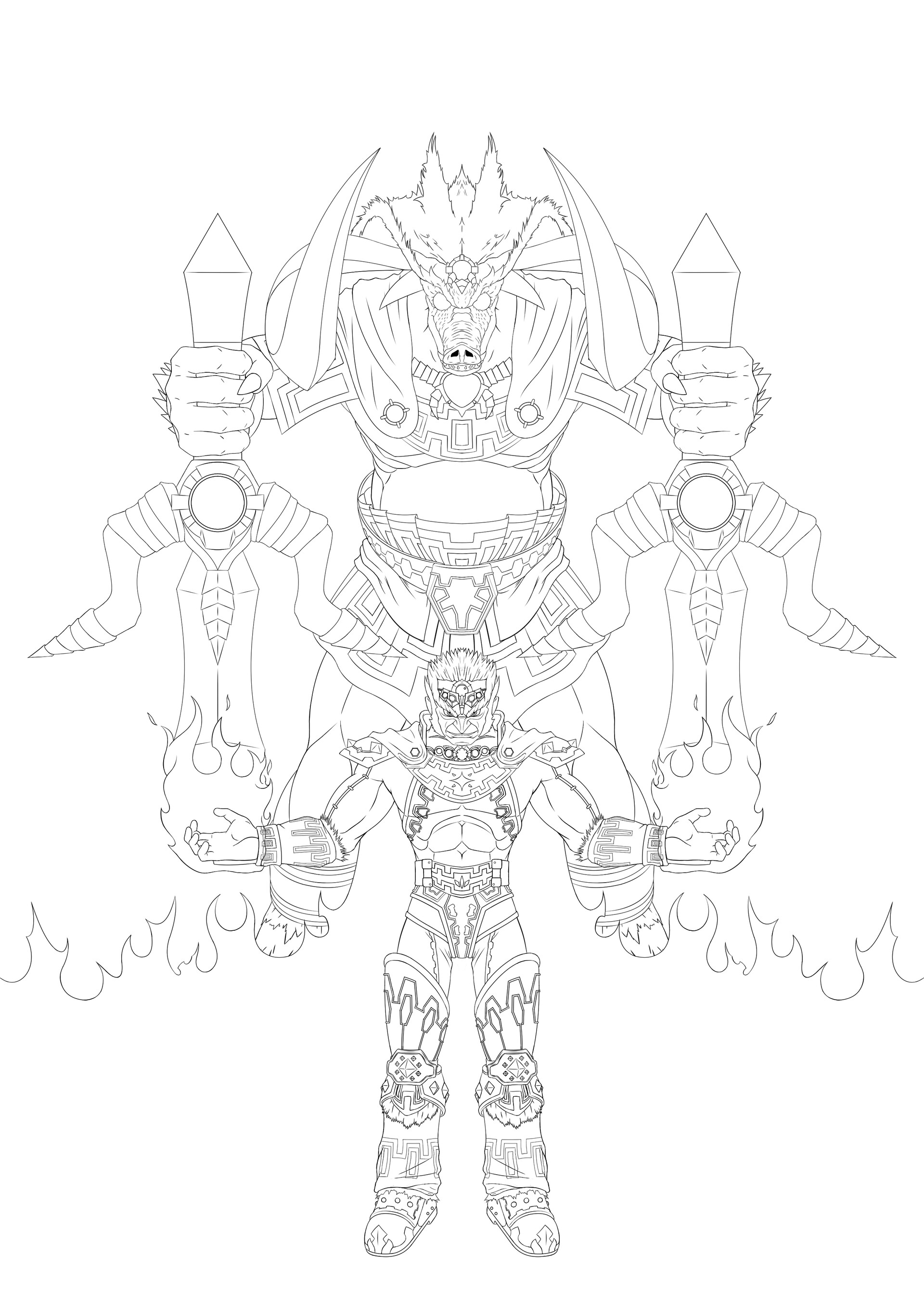 ganondorf coloring page printable
