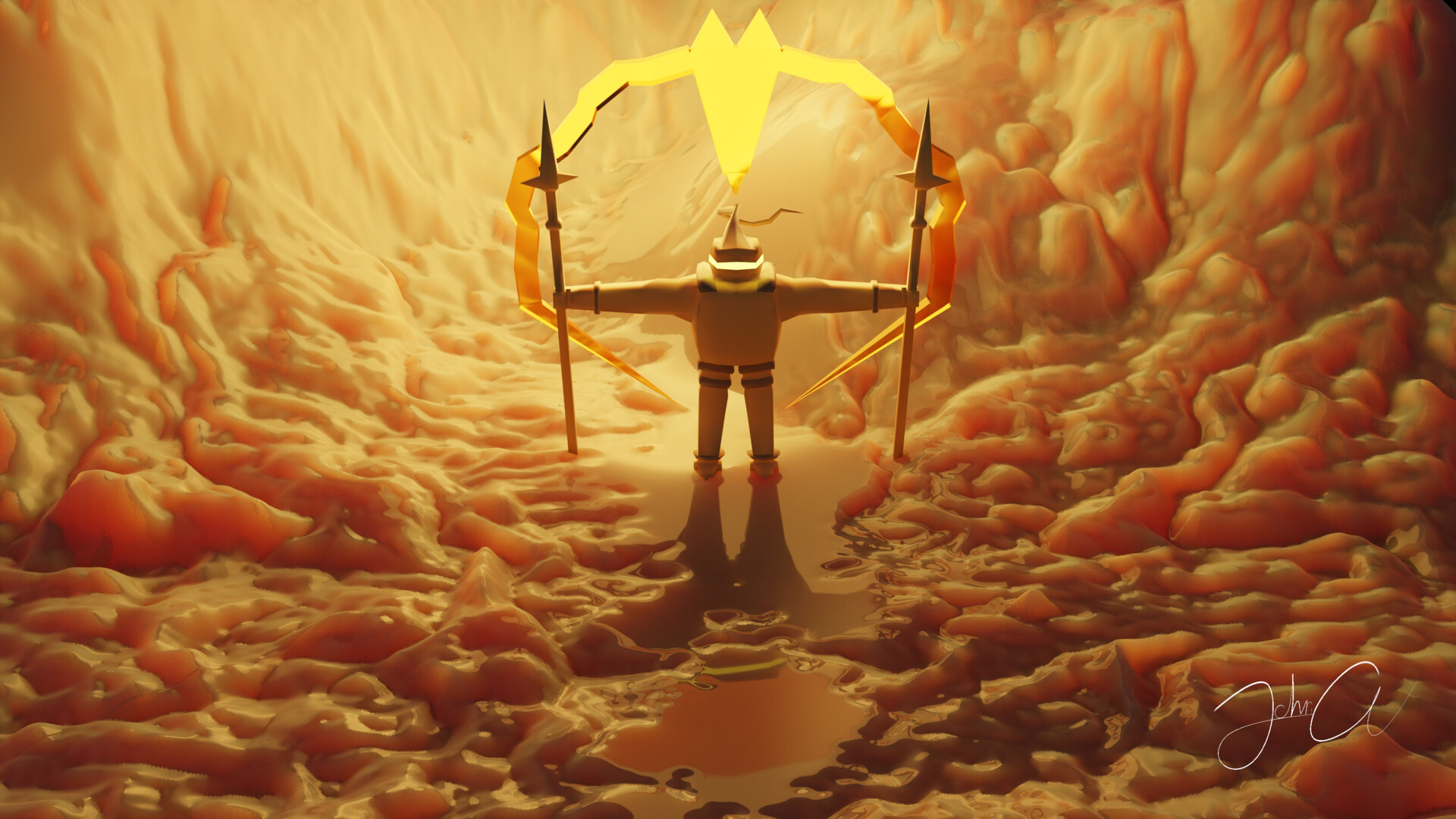 ArtStation - Gold guardian