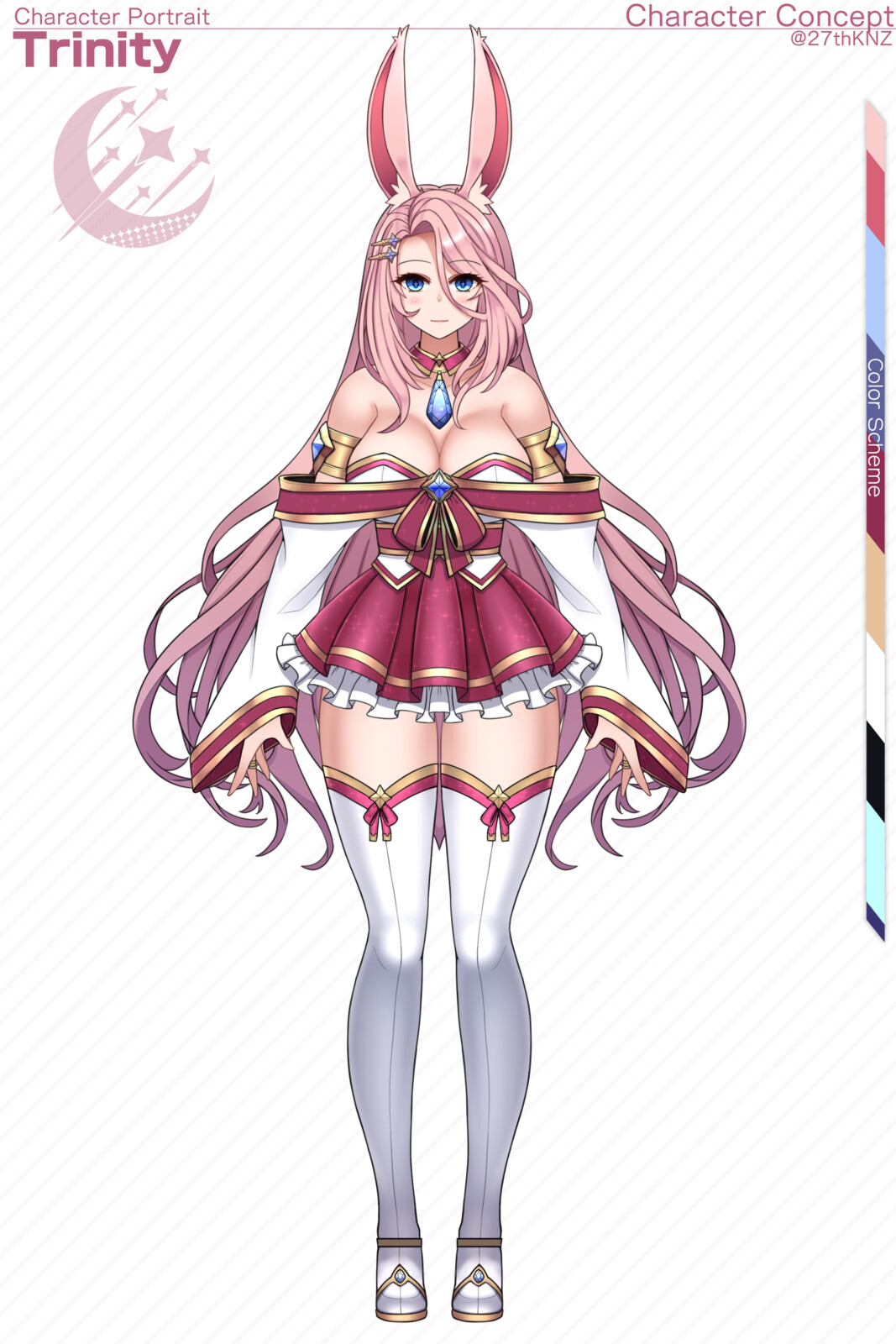 KuroNekoZero / Popoto Croquette - [Commission] Trinity - Magical Girl Vtuber