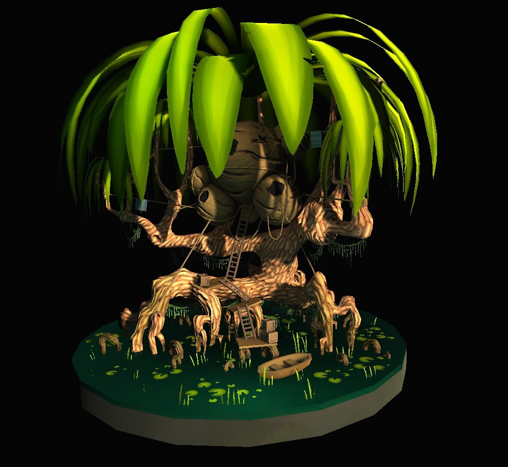 ArtStation - Swamp Tree house