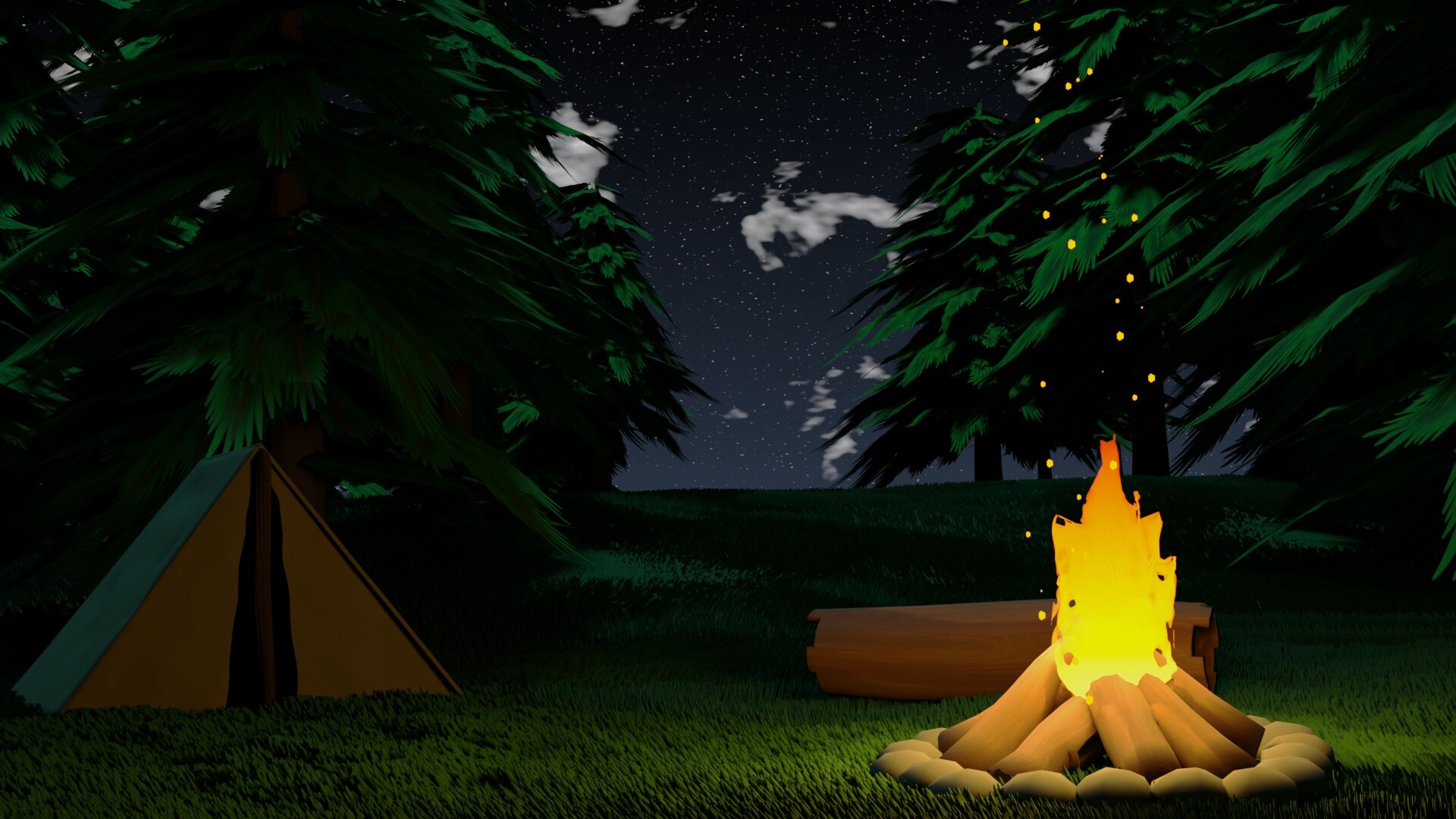 ArtStation - Campfire Scene demo