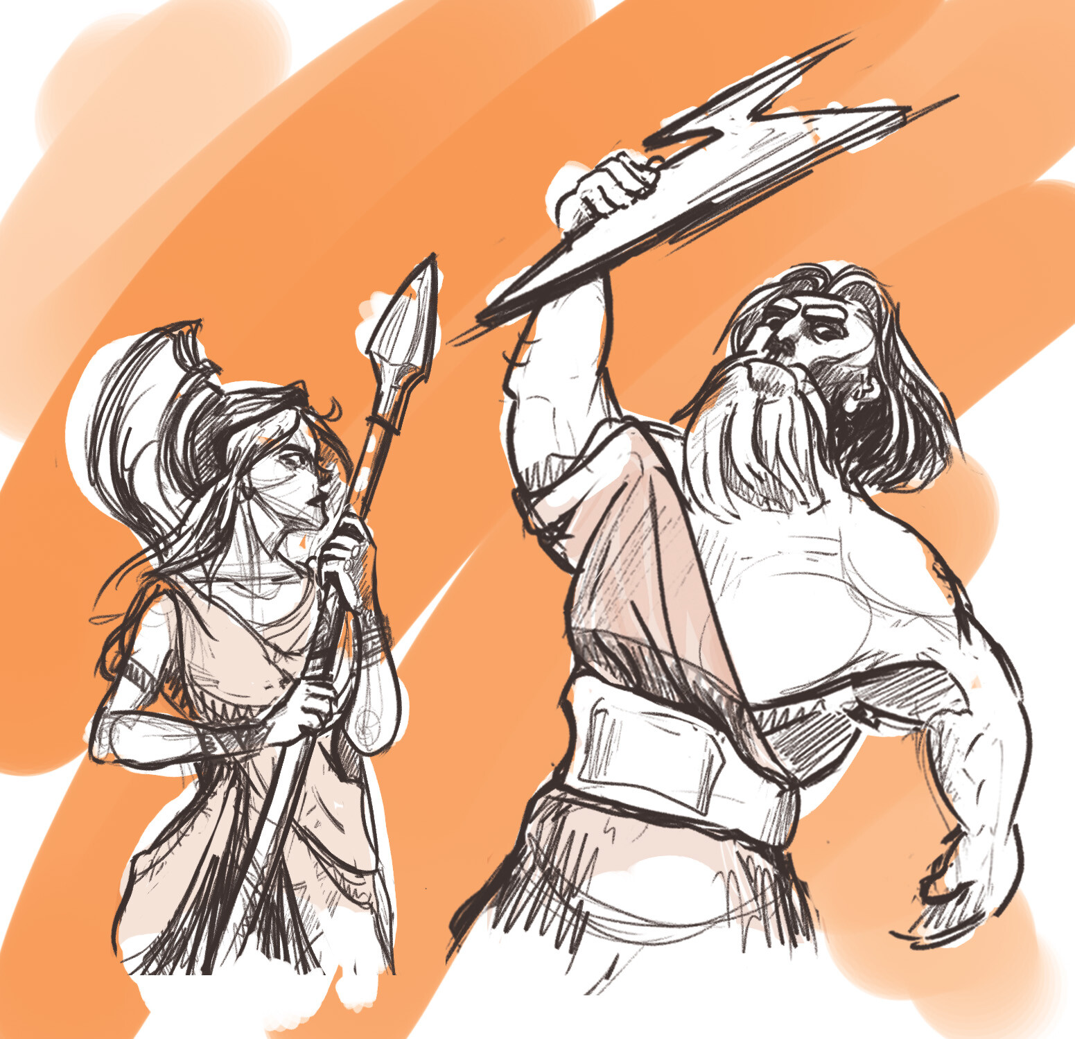 ArtStation - Athena and Zeus