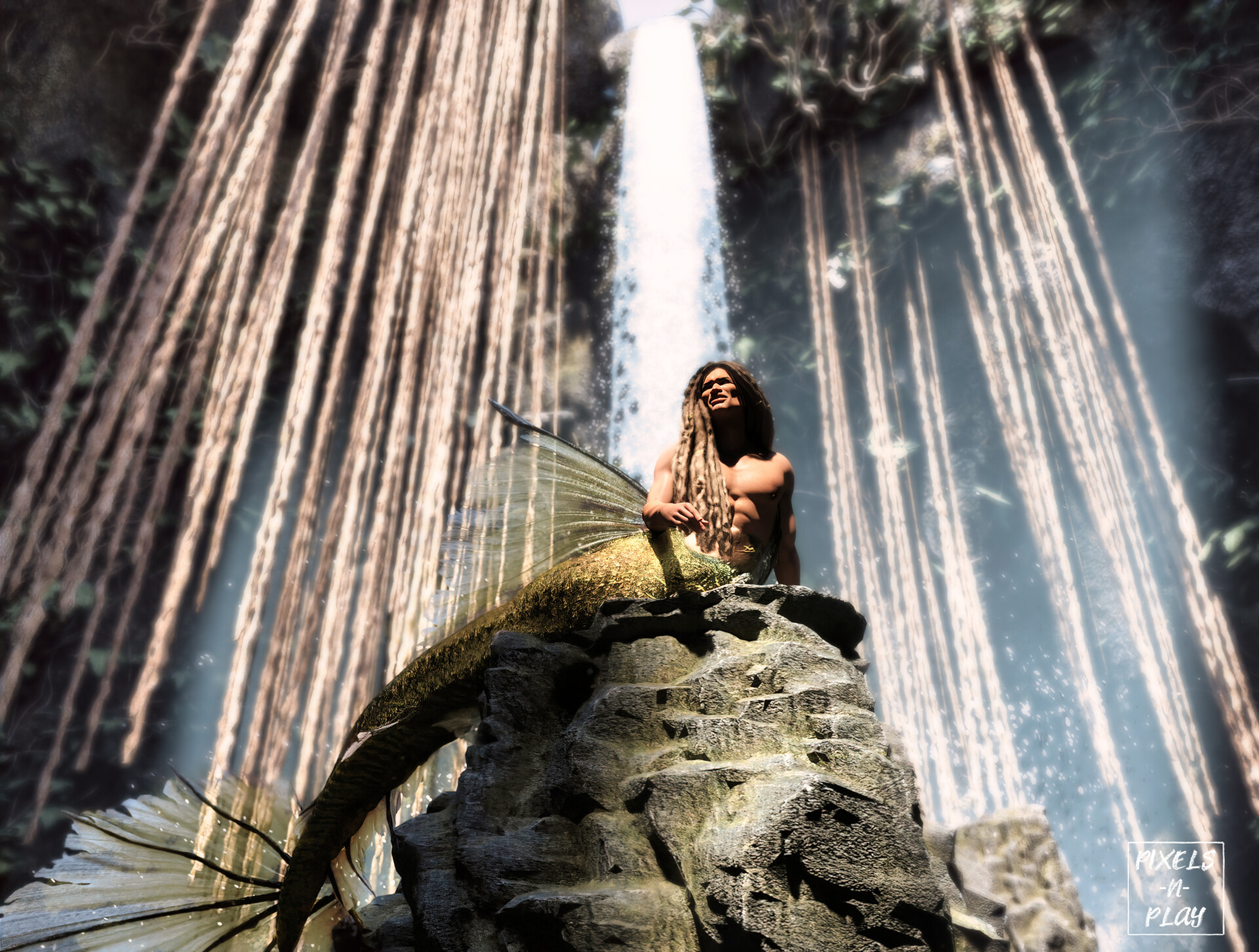 ArtStation - Merman Sunbathe