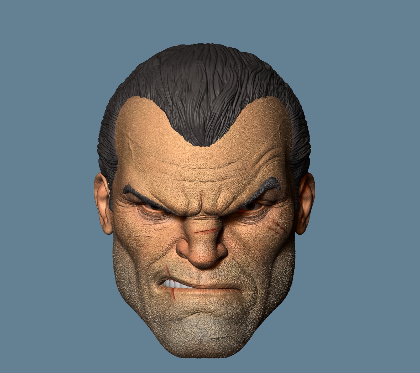 Julio Rojas - The Punisher head sculpt.