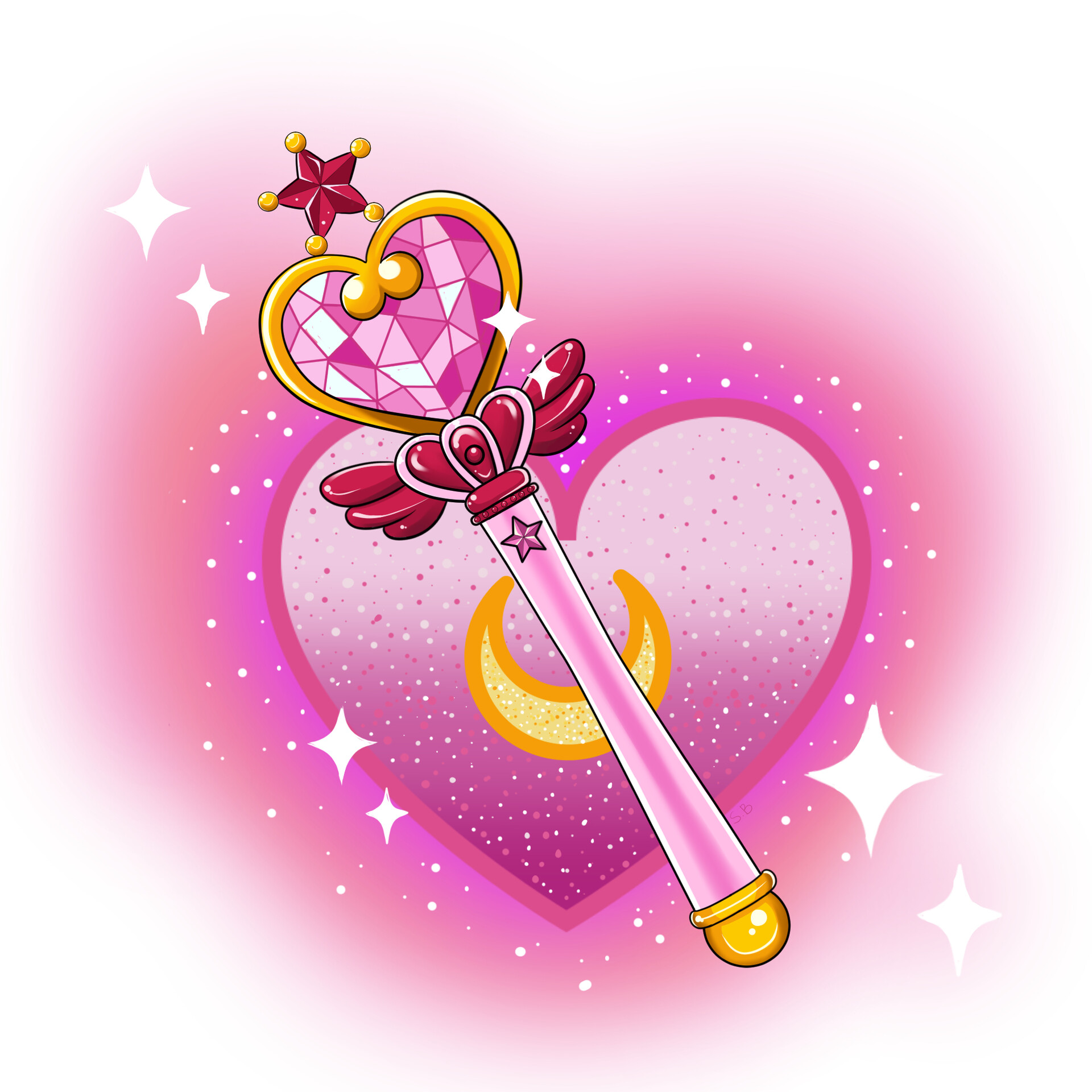 ArtStation - Sailor moon stick