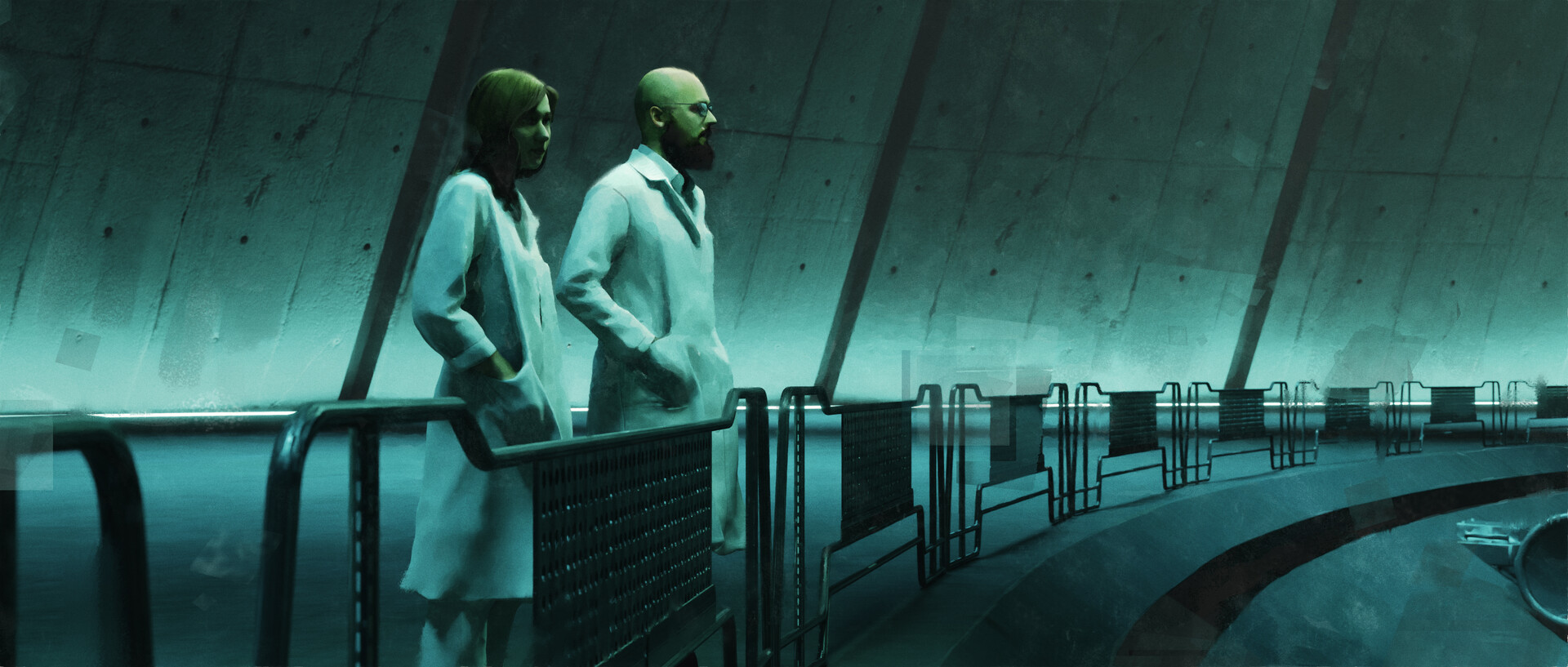 Gabriel Jiménez- Concept Art - Main Reactor Room