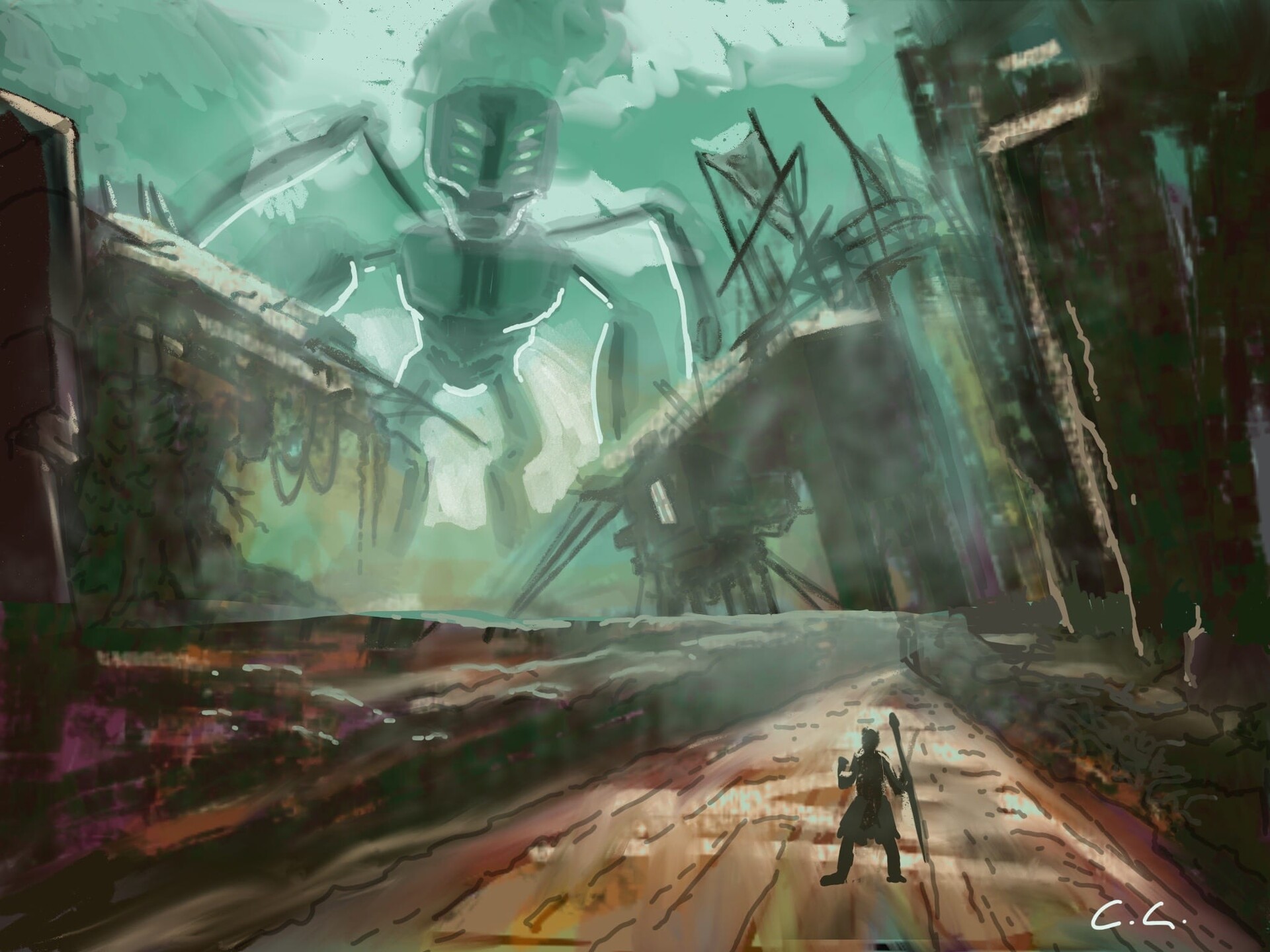 ArtStation - Giant Alien Arrives