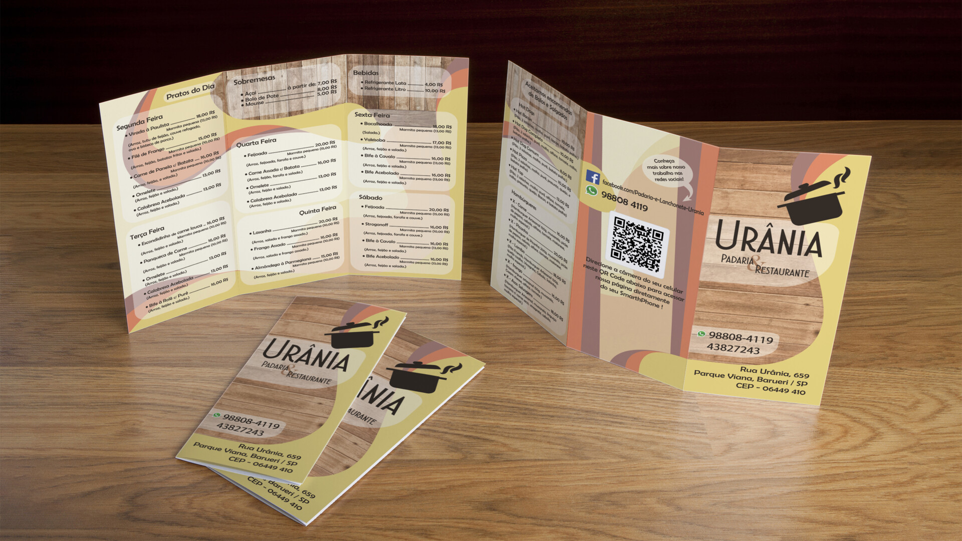 ArtStation - Folder para restaurante