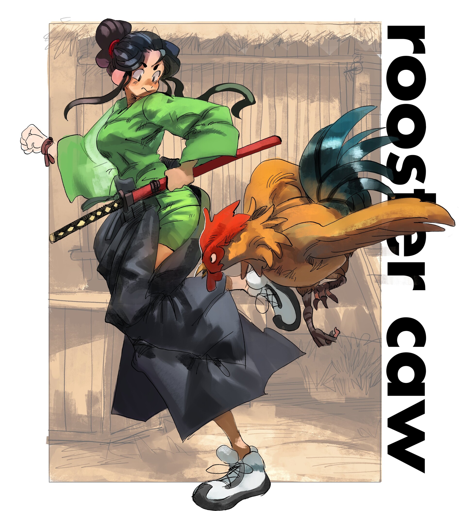 ArtStation - rooster jump 2