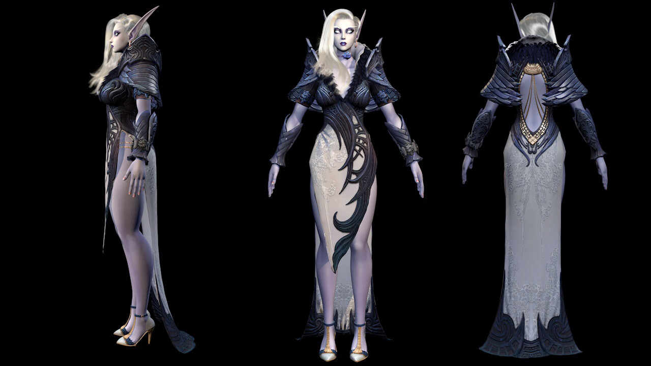 ArtStation - Outfit Eternal Mage, game TERA.