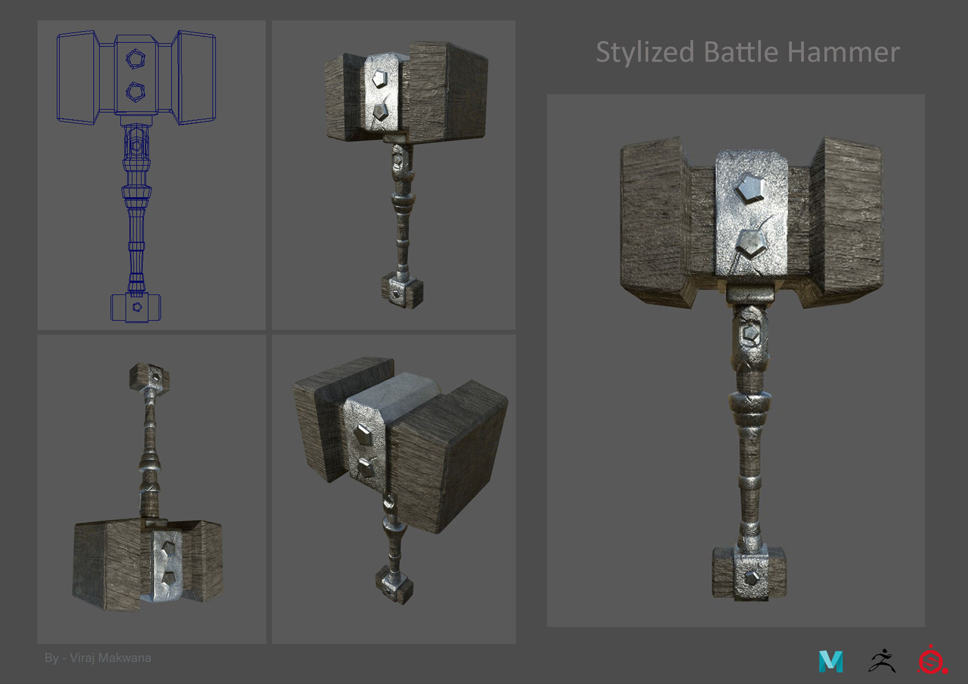 ArtStation - Stylized Battle Hammer