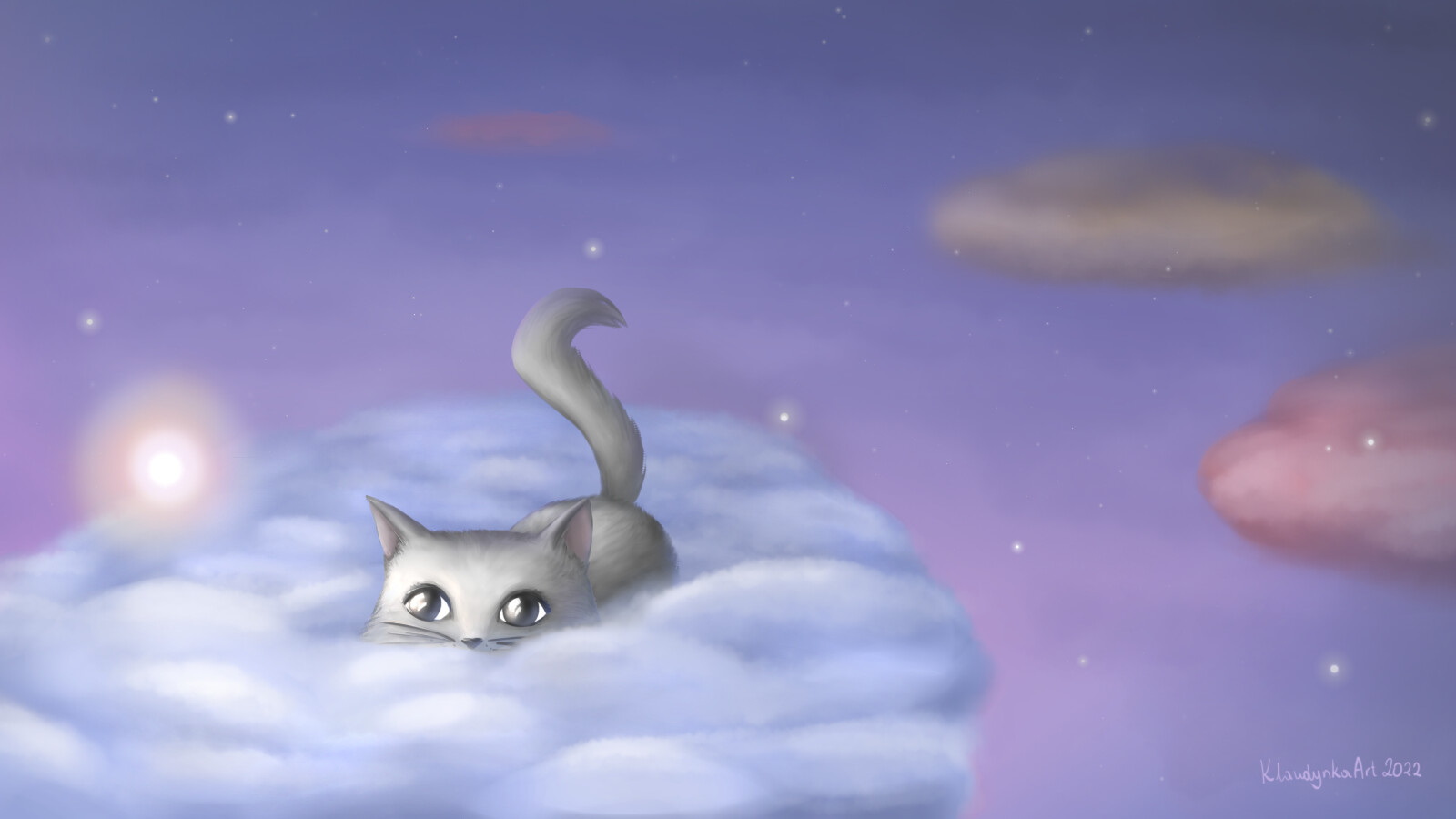 ArtStation - Cat in the Clouds