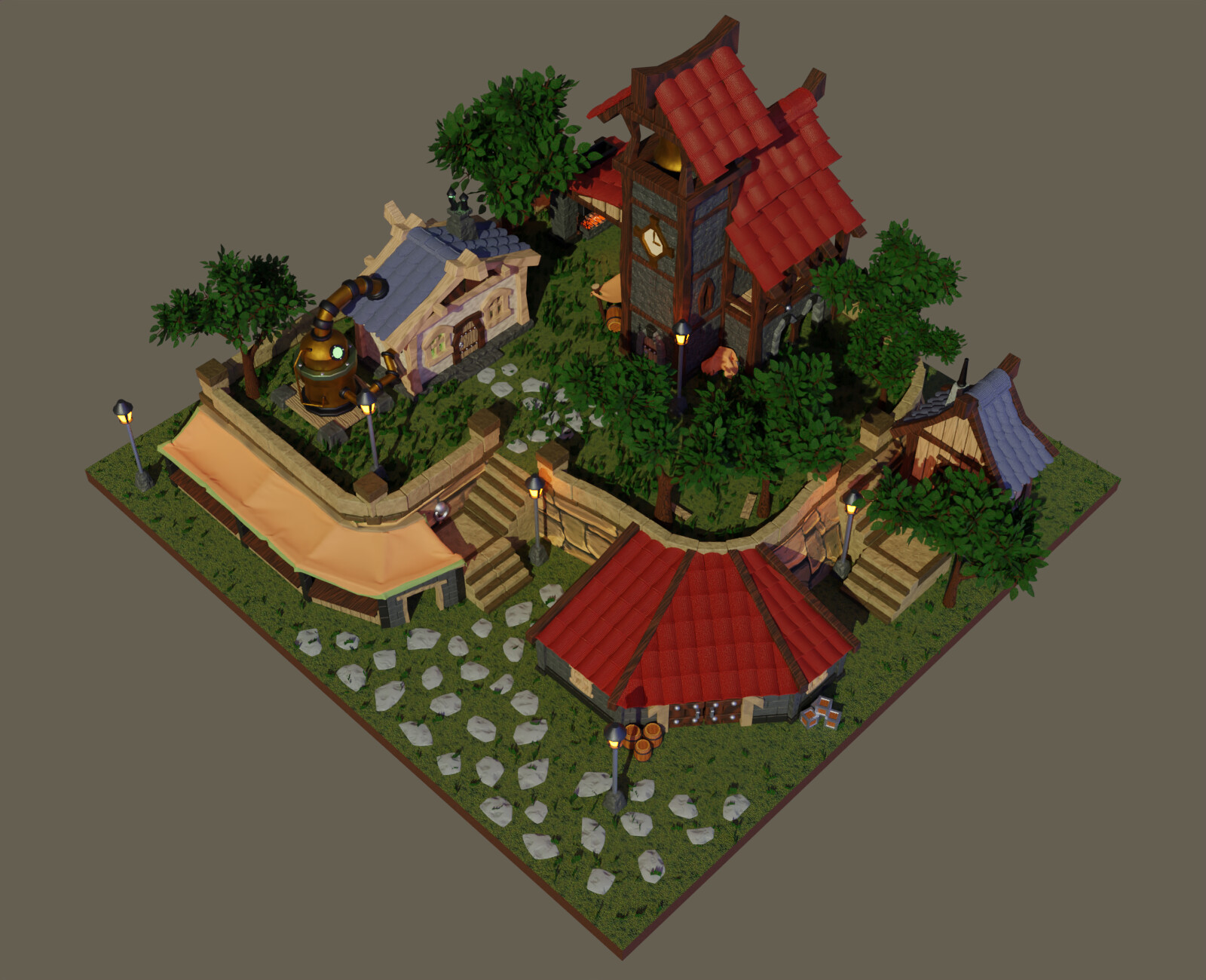 ArtStation - Town Center