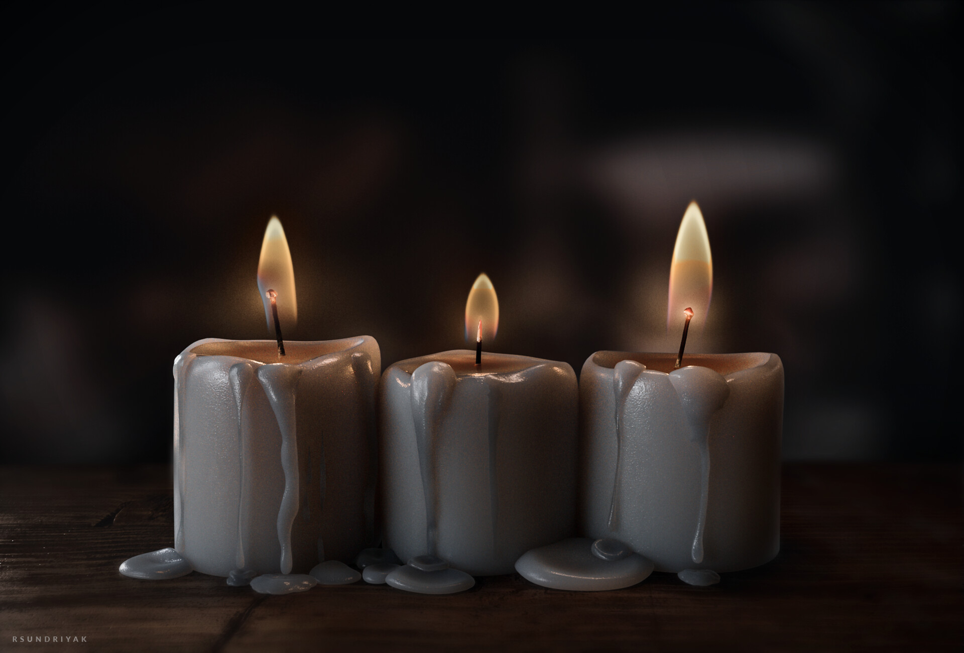 ArtStation - Melted Candles
