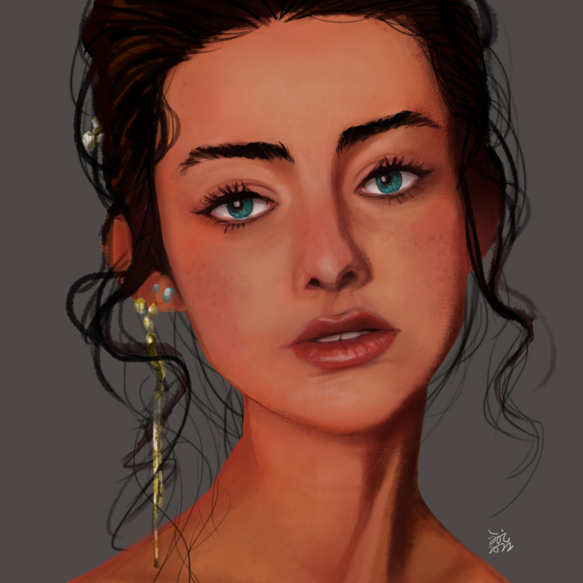 ArtStation - A girl's face