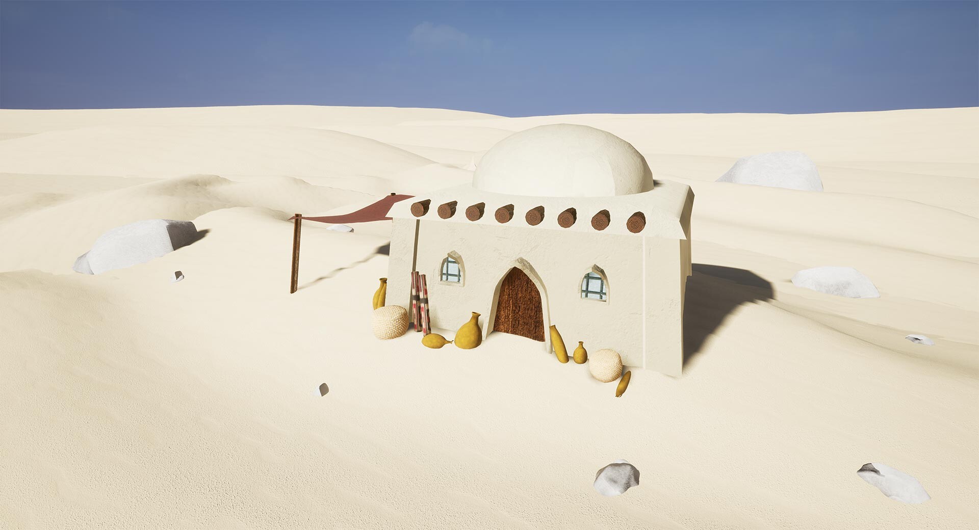 ArtStation - Desert Merchant Hut