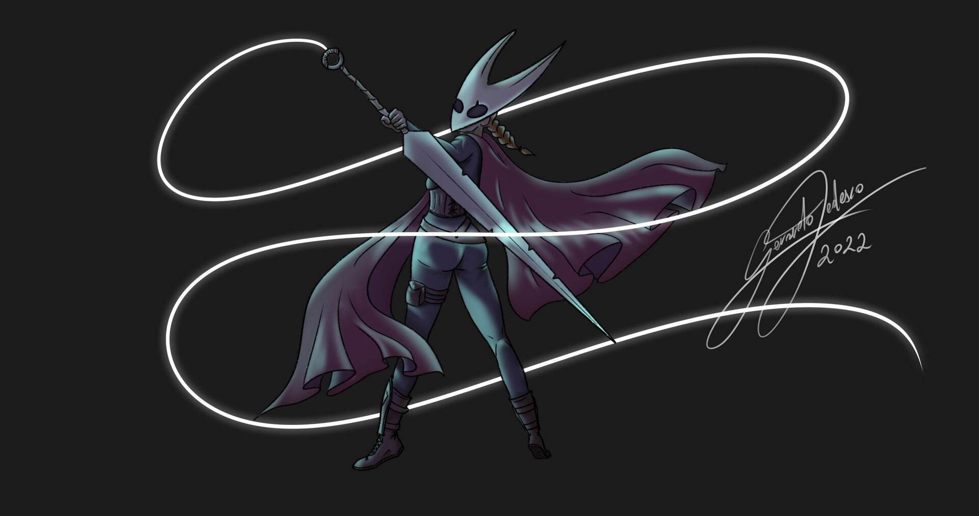 ArtStation - Hornet fan-art (Hollowknight) 2022
