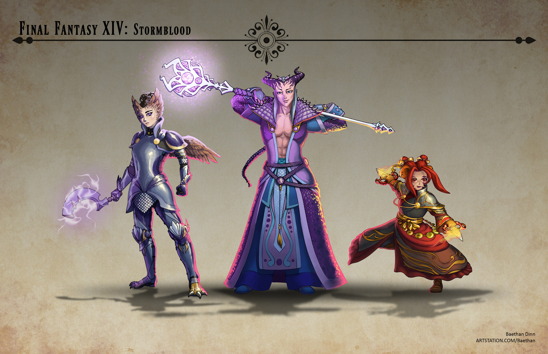 ArtStation - Final Fantasy Storm Blood Concepts