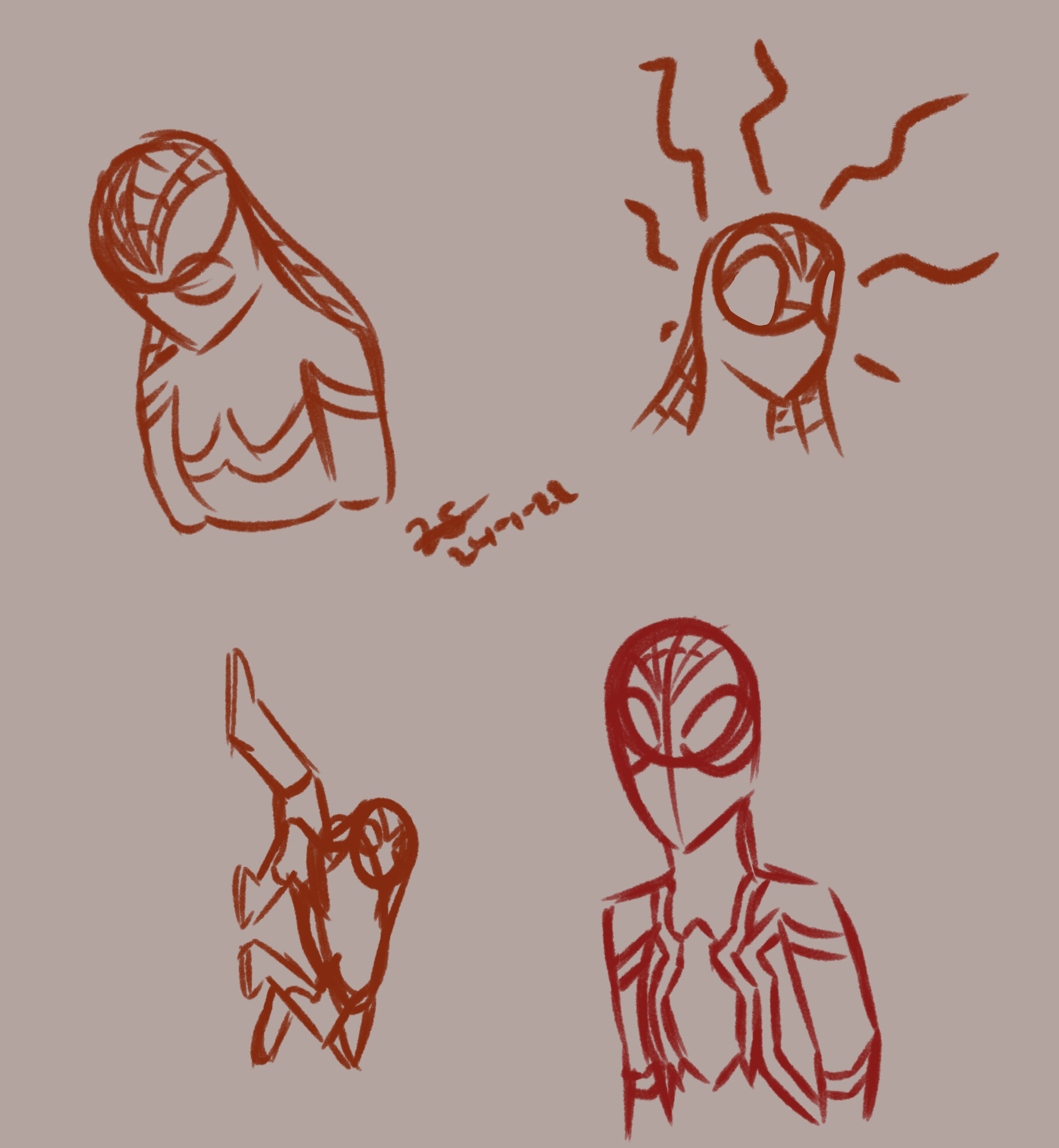 ArtStation - Flame-Spider Sketch Page