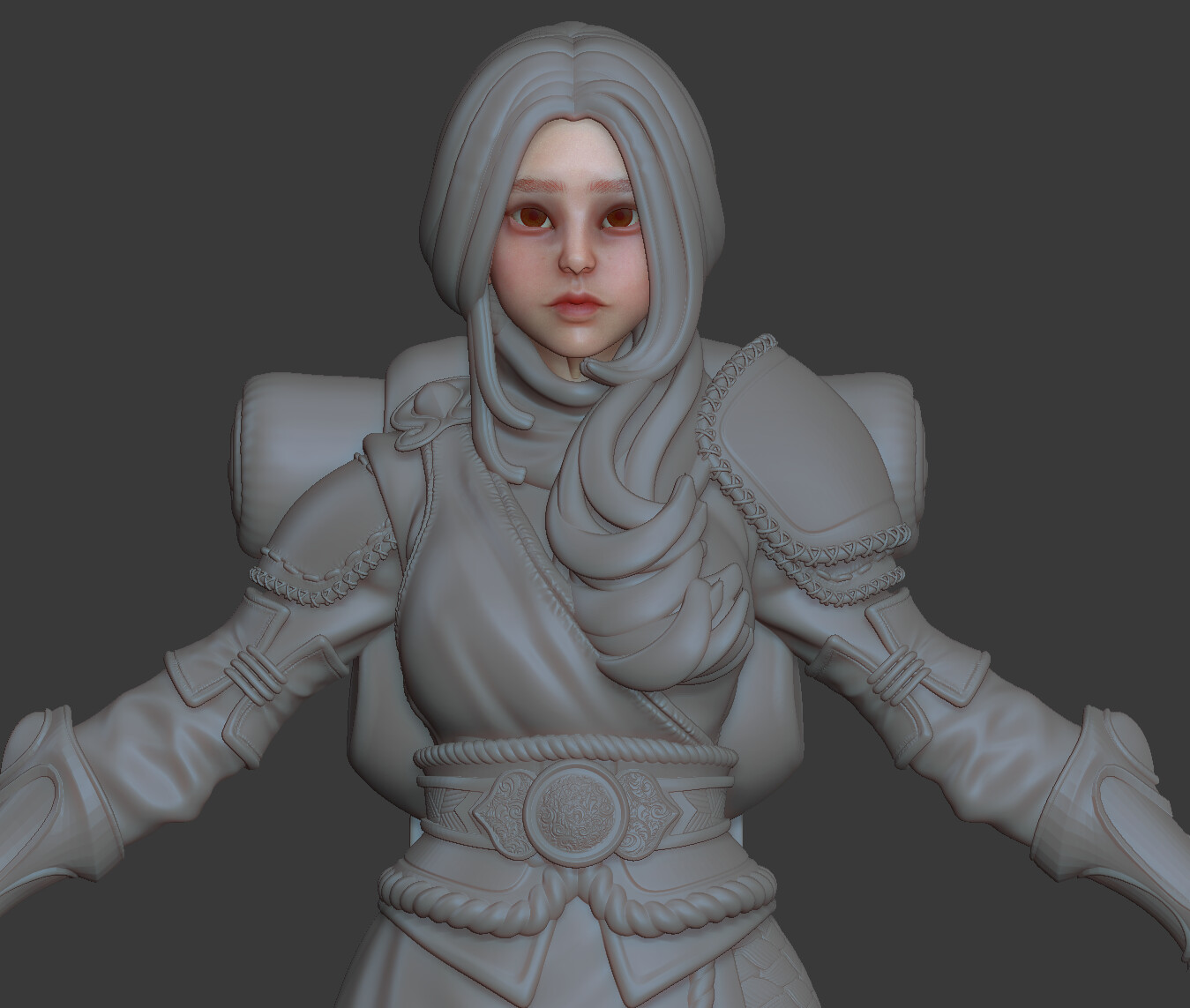 ArtStation - | 3D Game Character Modelling | Cute Female NPC Character ...