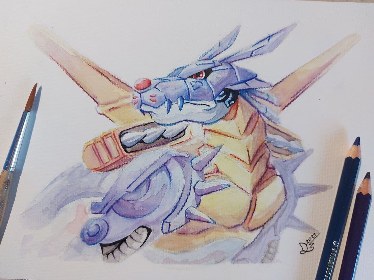 how to draw metalgarurumon