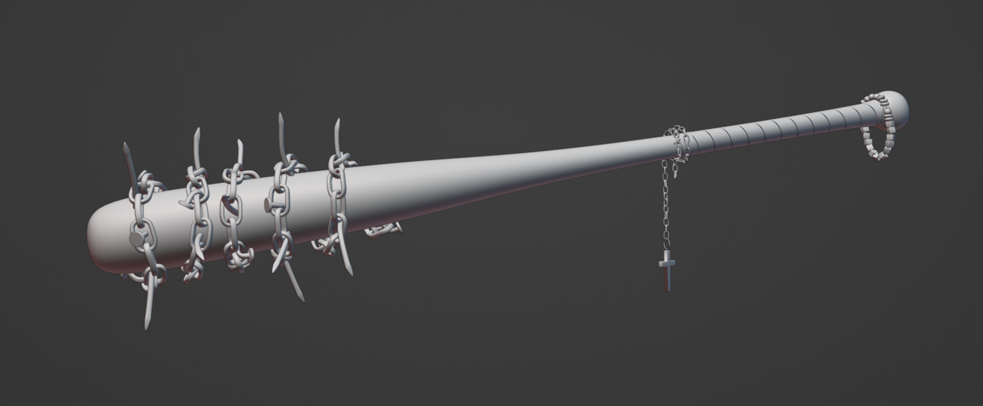 ArtStation - Post-apocalypse Baseball Bat (WIP)