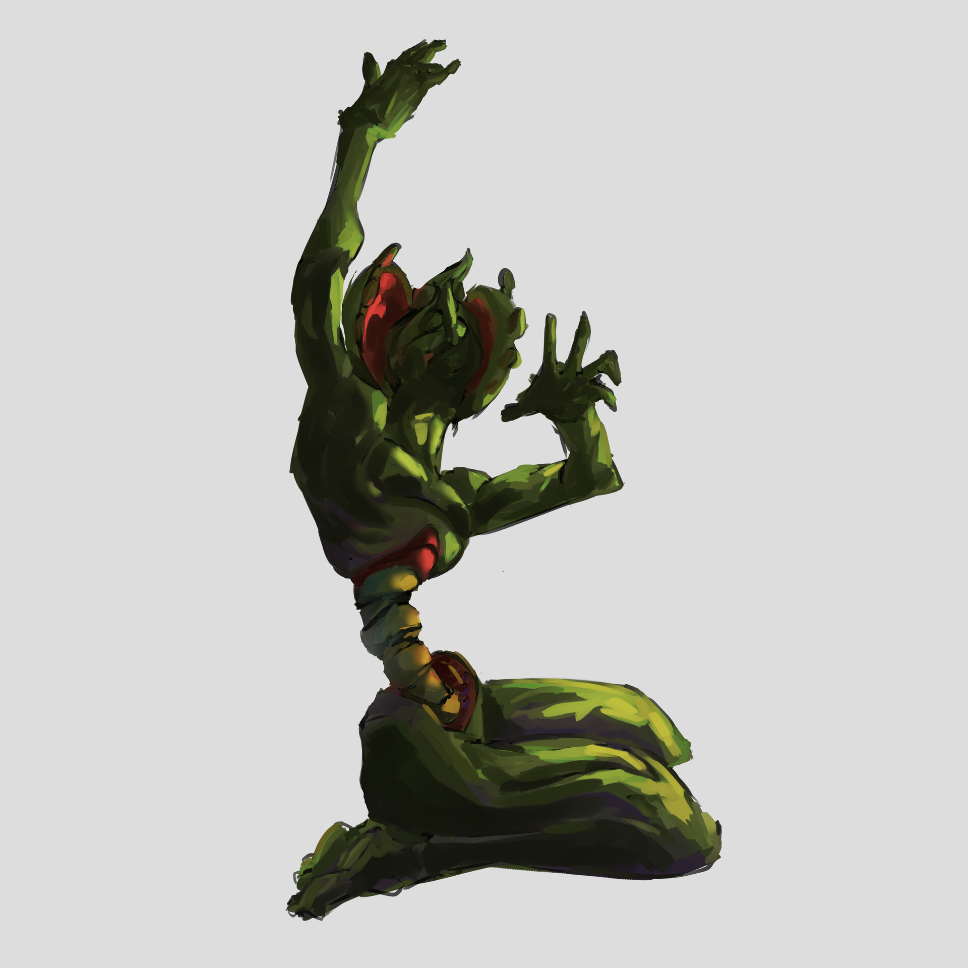 ArtStation - Determinist Fly Trap | Character Render | Clip studio paint