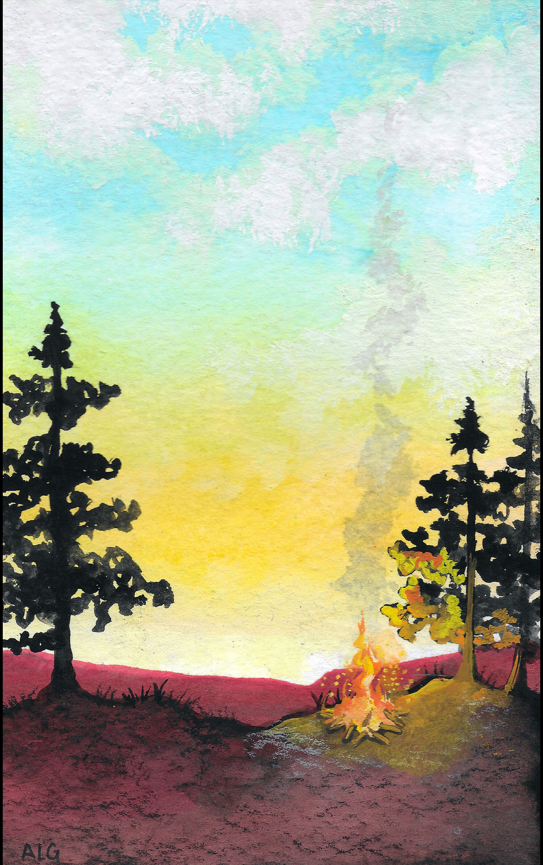 ArtStation - Traditional environment illustration