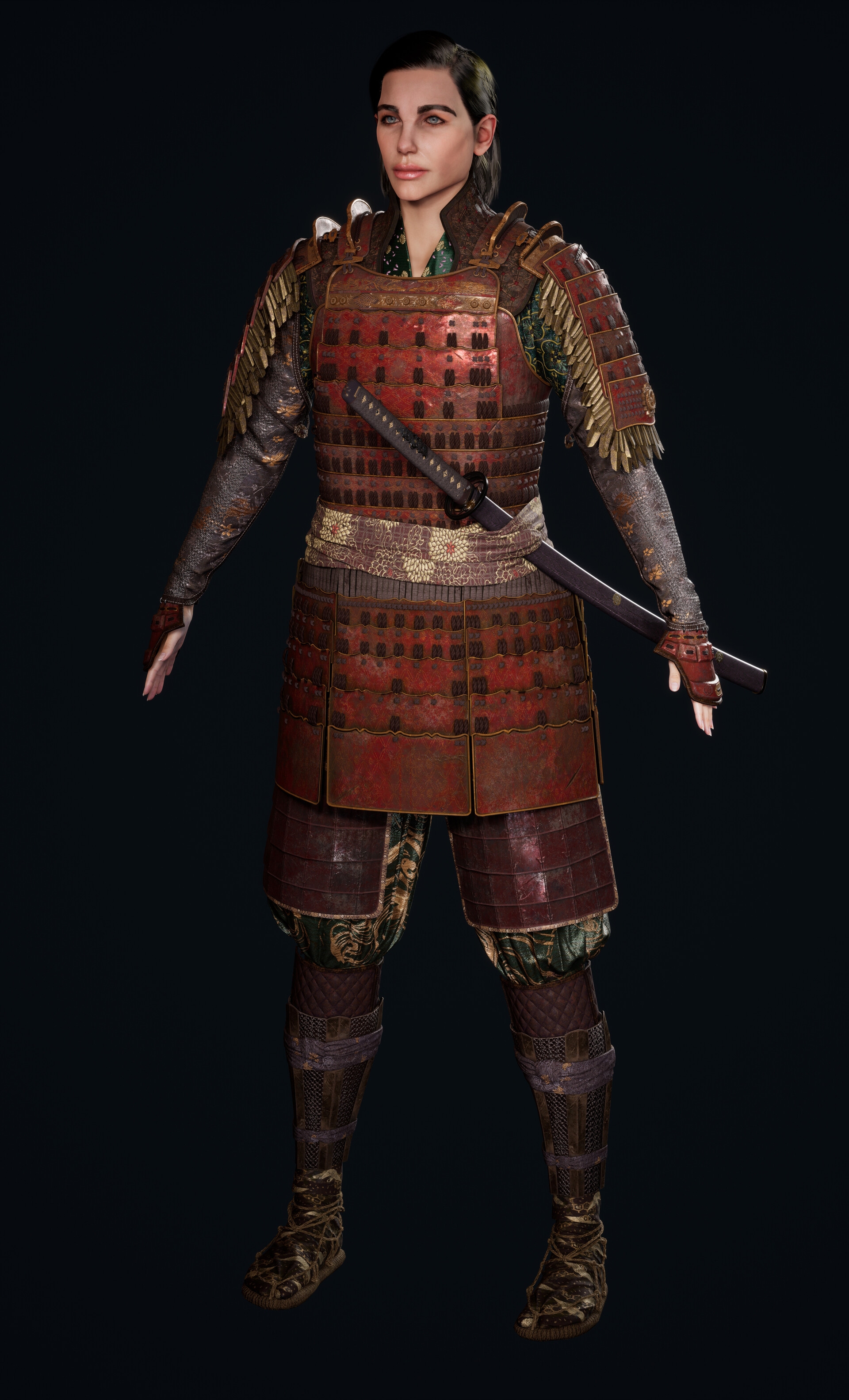 ArtStation - UE4 Japanese samurai 日本武士 Learning works