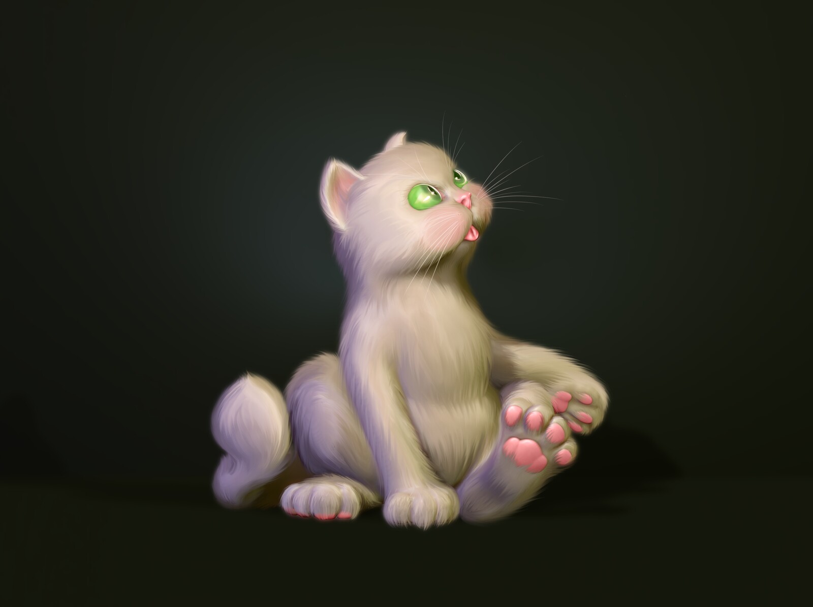 Victoria Kabanova - figurine of a fanny cat 3D print model