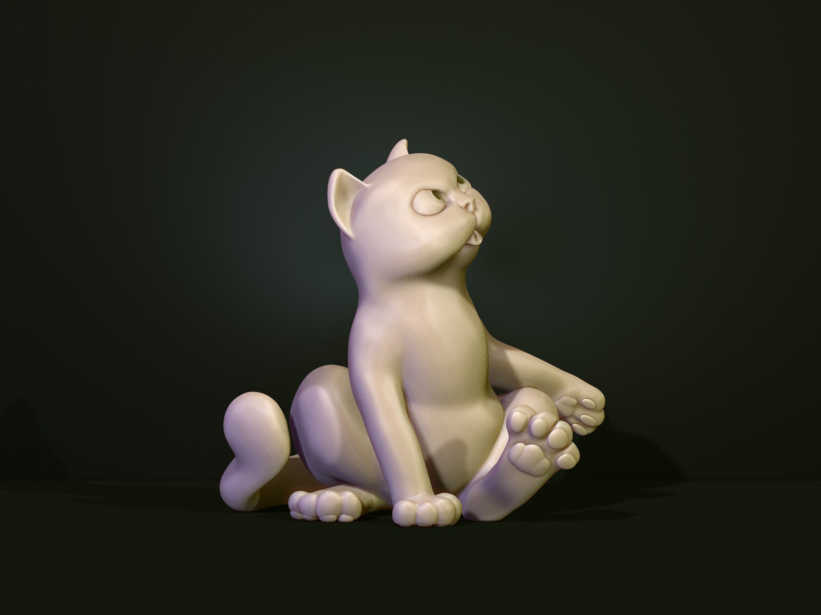 Victoria Kabanova - figurine of a fanny cat 3D print model
