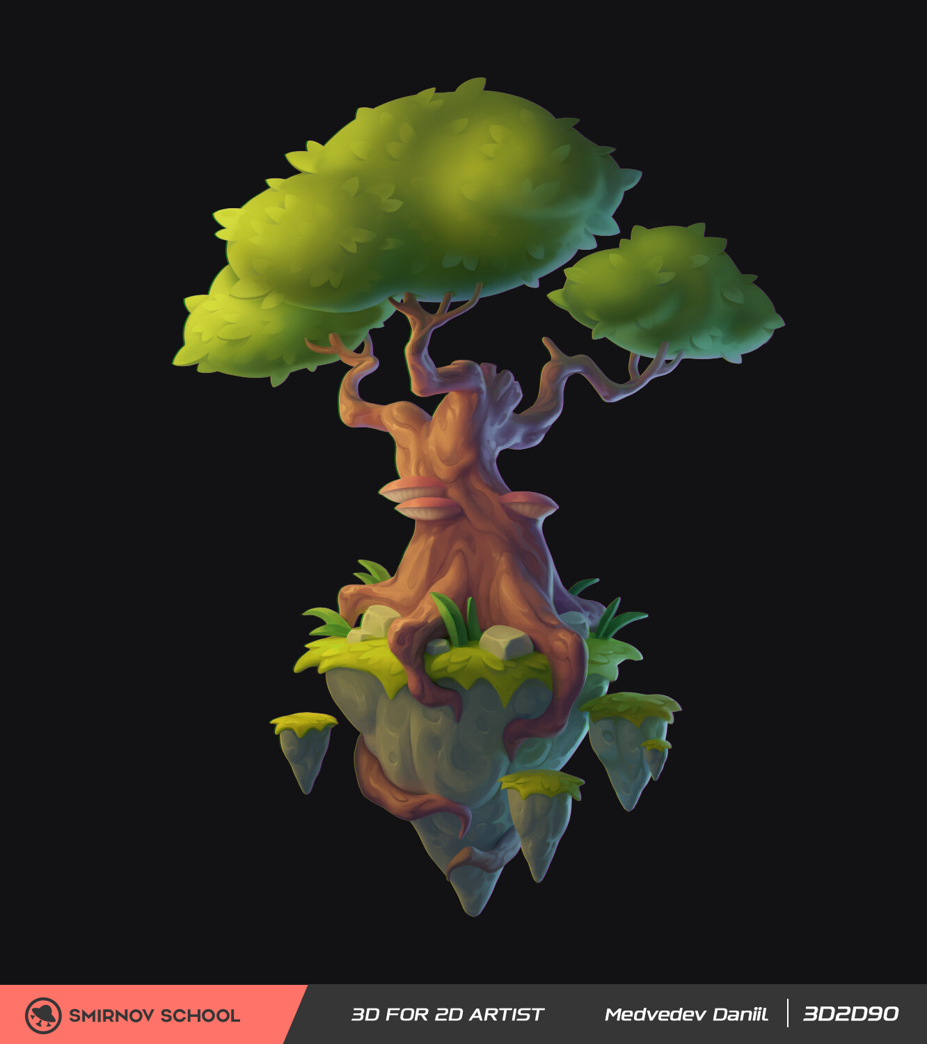 ArtStation - 3D for 2D Magic Tree