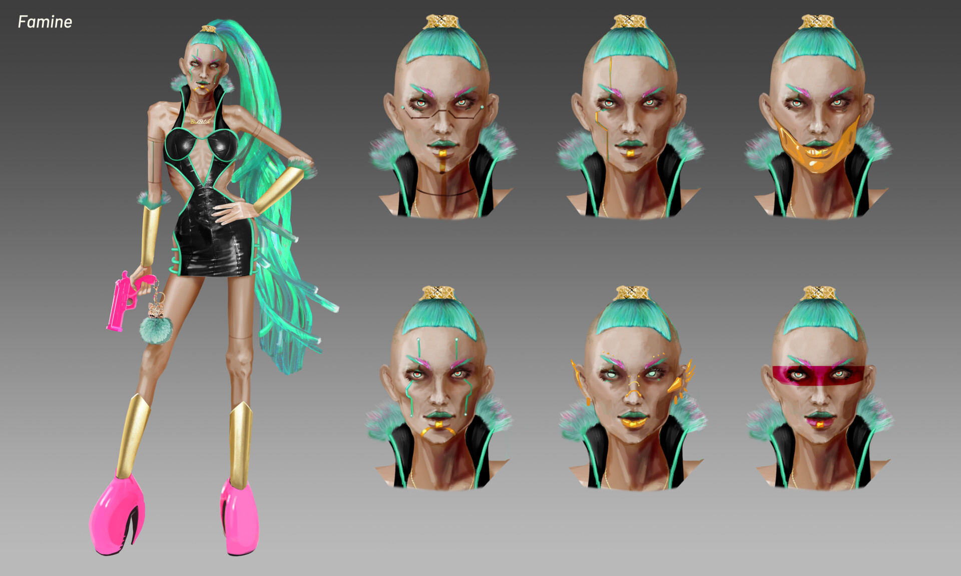 Julia Sh. - Cyberpunk: Four Horsemen NPC - Famine