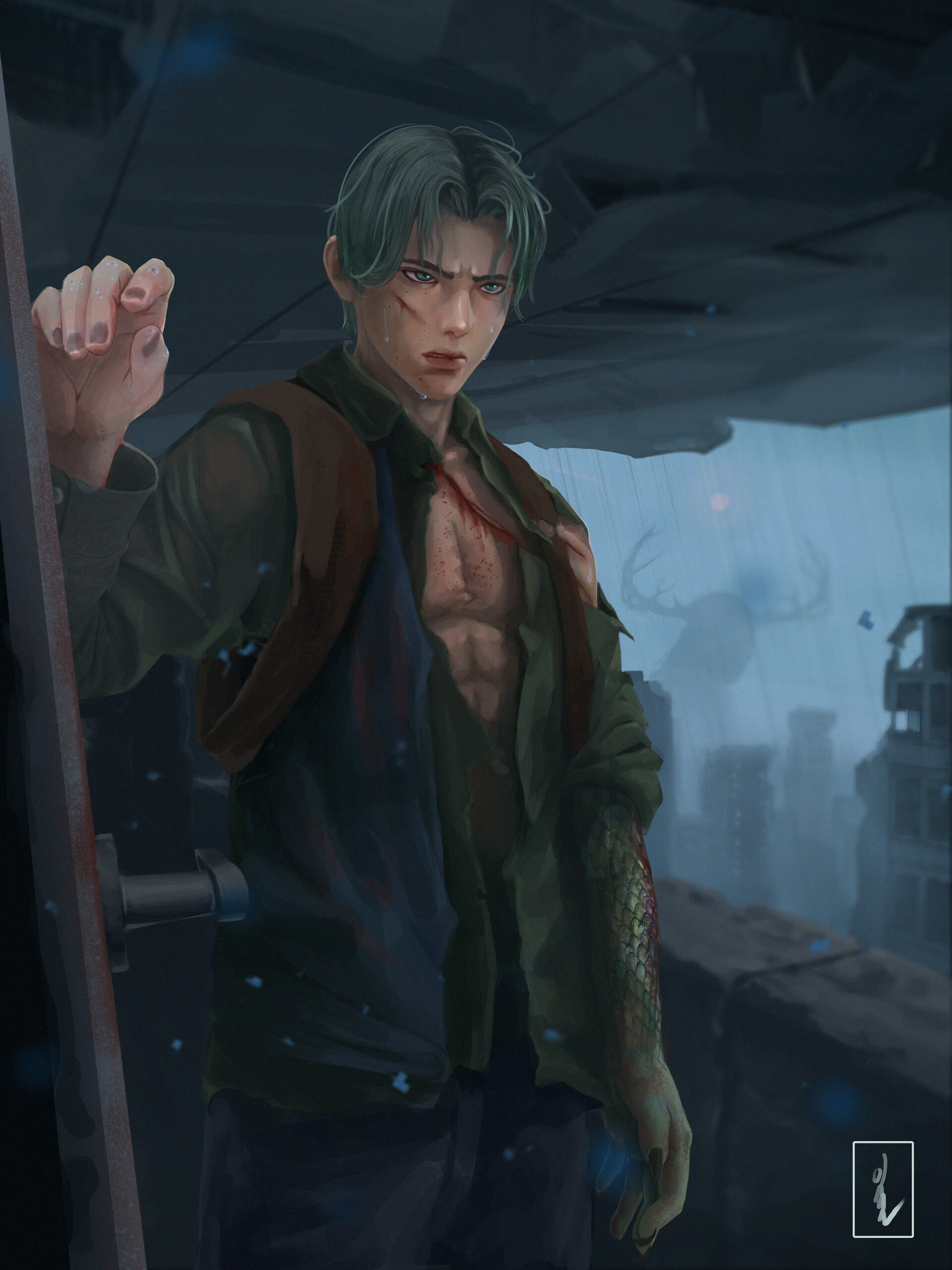 ArtStation - haetae. Human form.