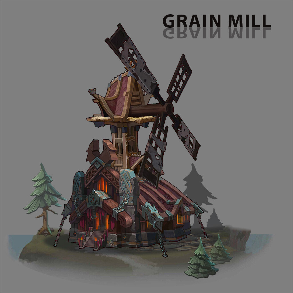 ArtStation - Concept Fairytale Mill all