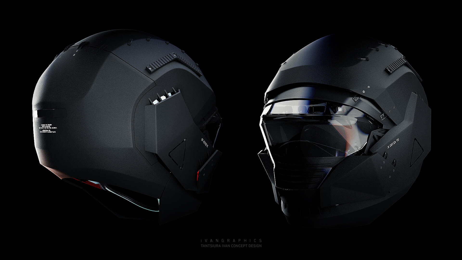Ivan Tantsiura - Military helmet prototype concept B