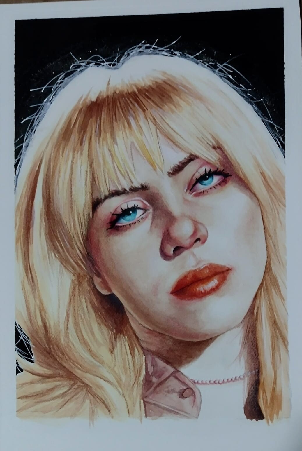 ArtStation - Billie Eilish Watercolor