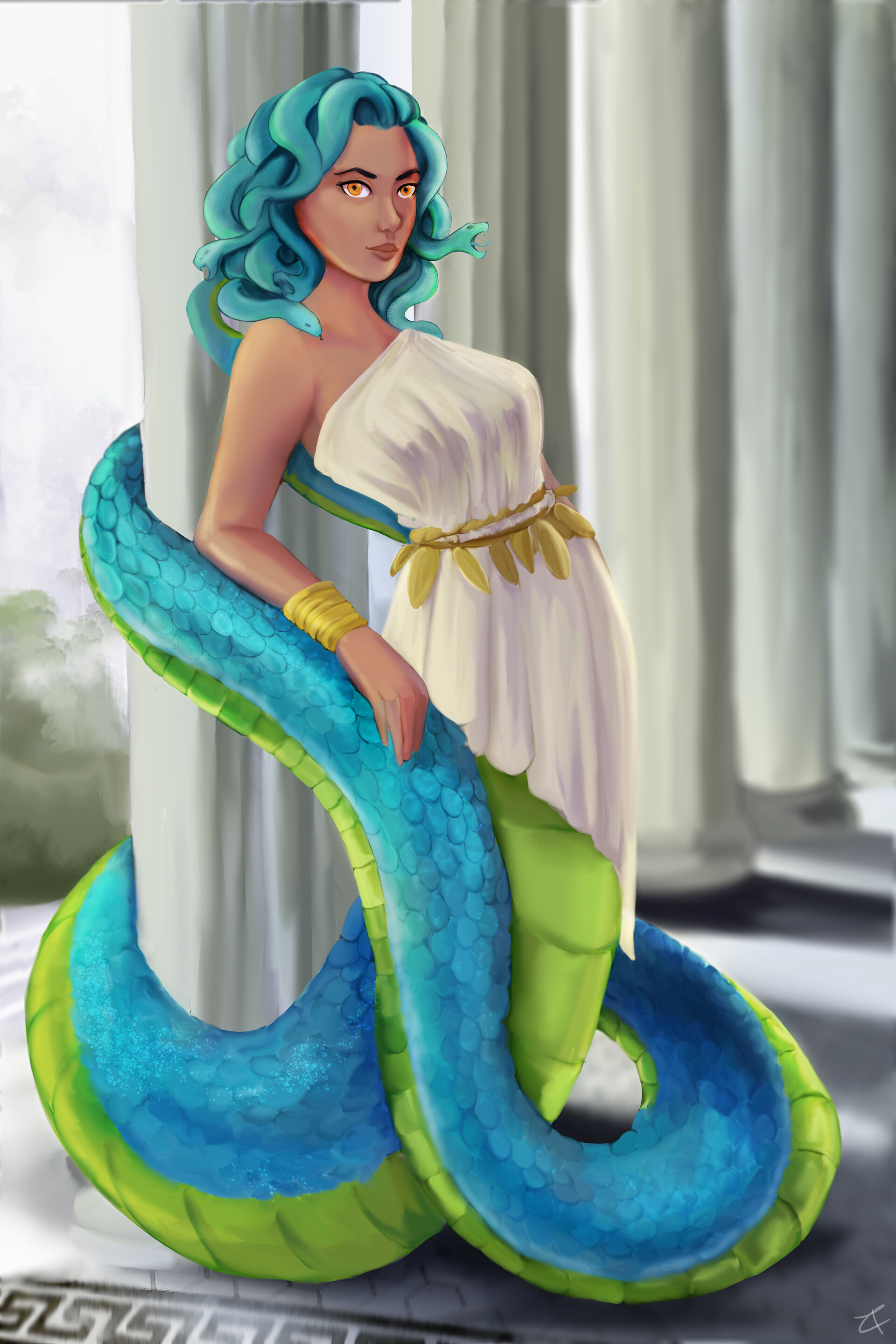 ArtStation - Snake Lady Commission