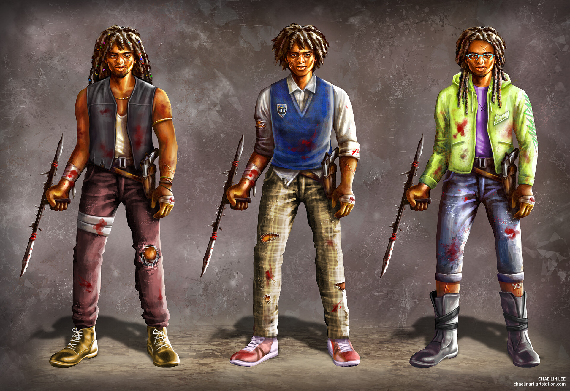 Chae Lin Lee - Character Designs