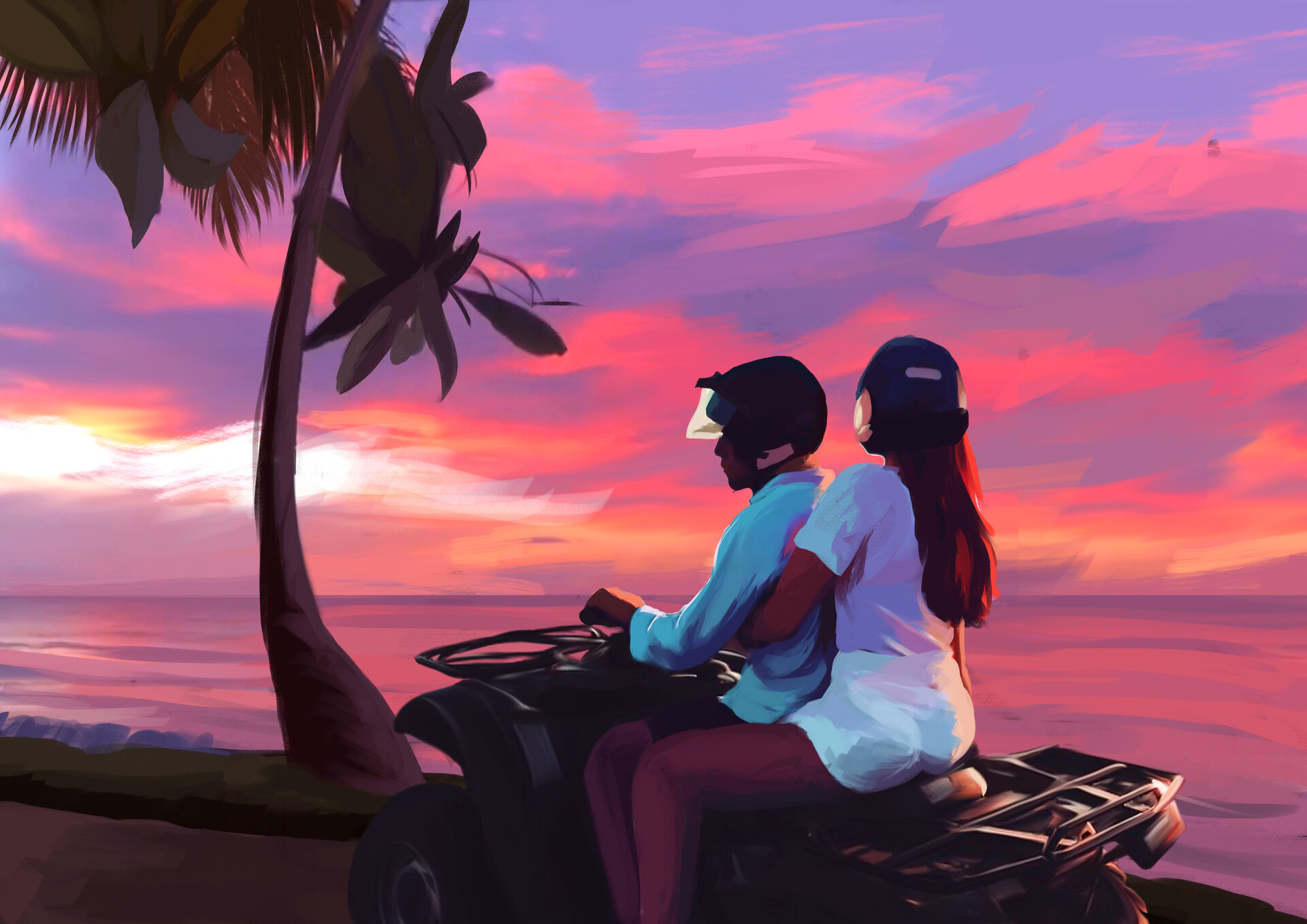 Naïka Duthu - Sunset at the beach