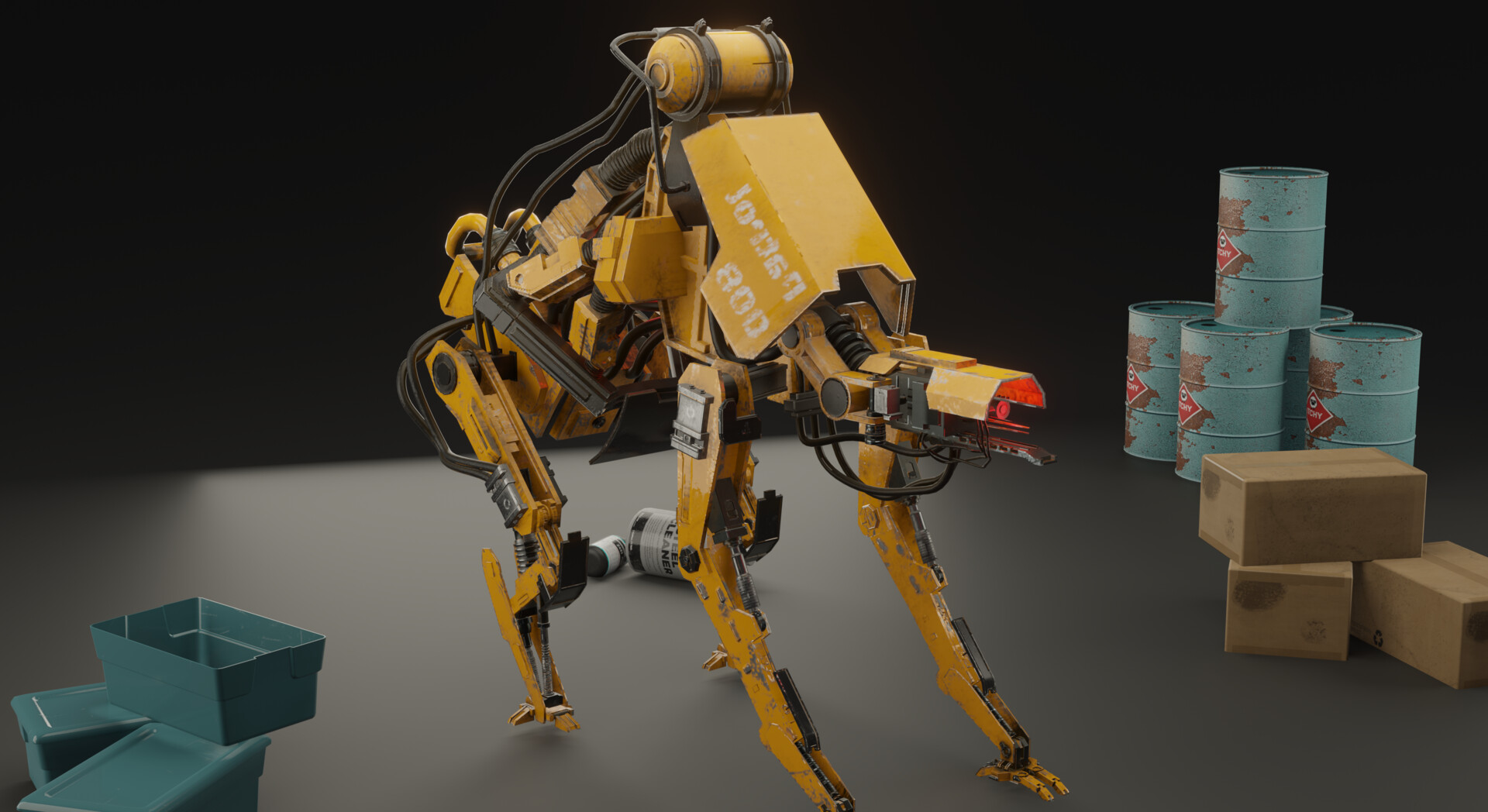 ArtStation - Patrol robot