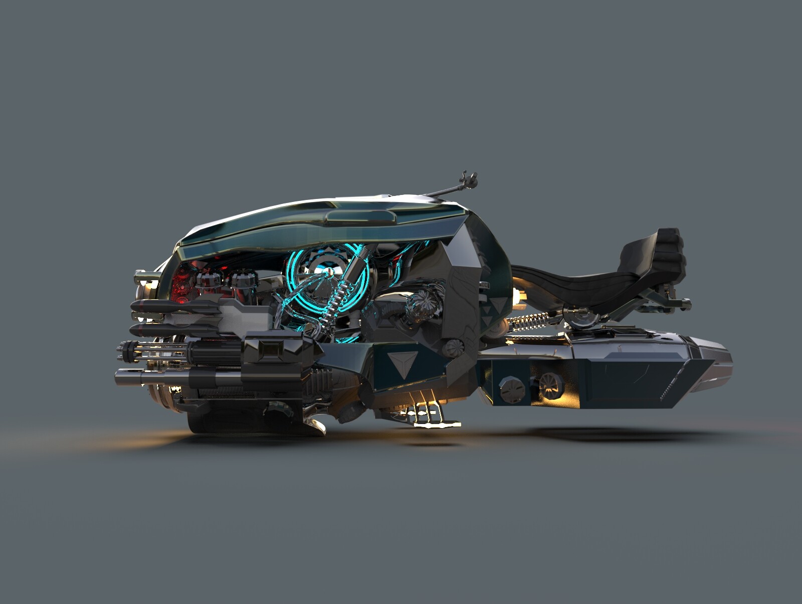 ArtStation - Hover Bike...extremely fast bike