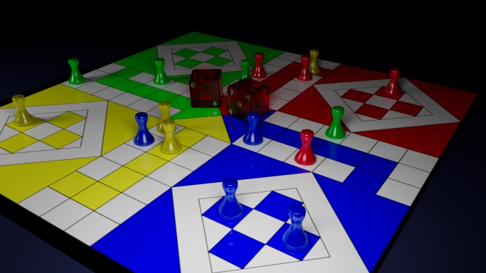 ArtStation - 3D LUDO GAME USING MAYA