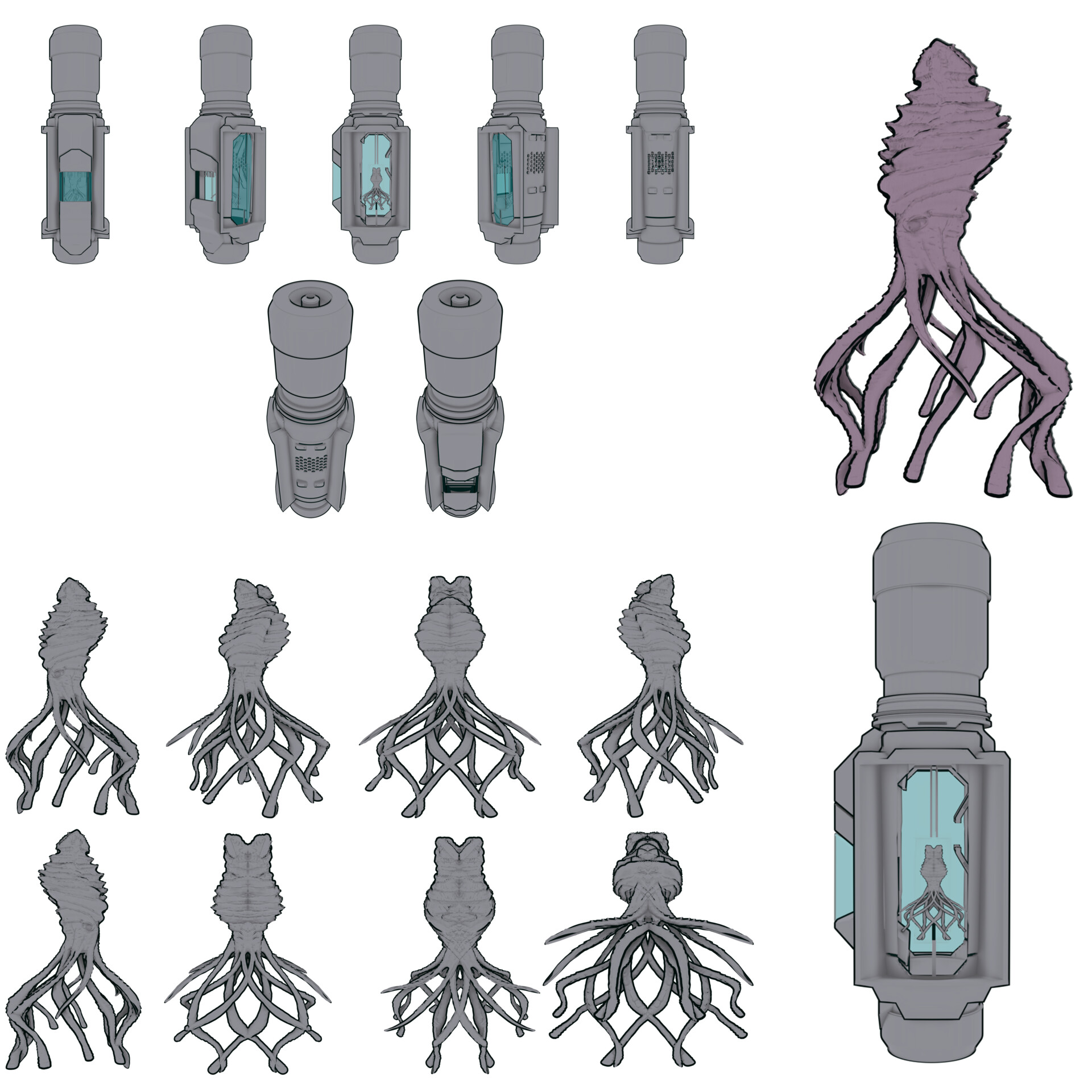 ArtStation - Space creature/Game props