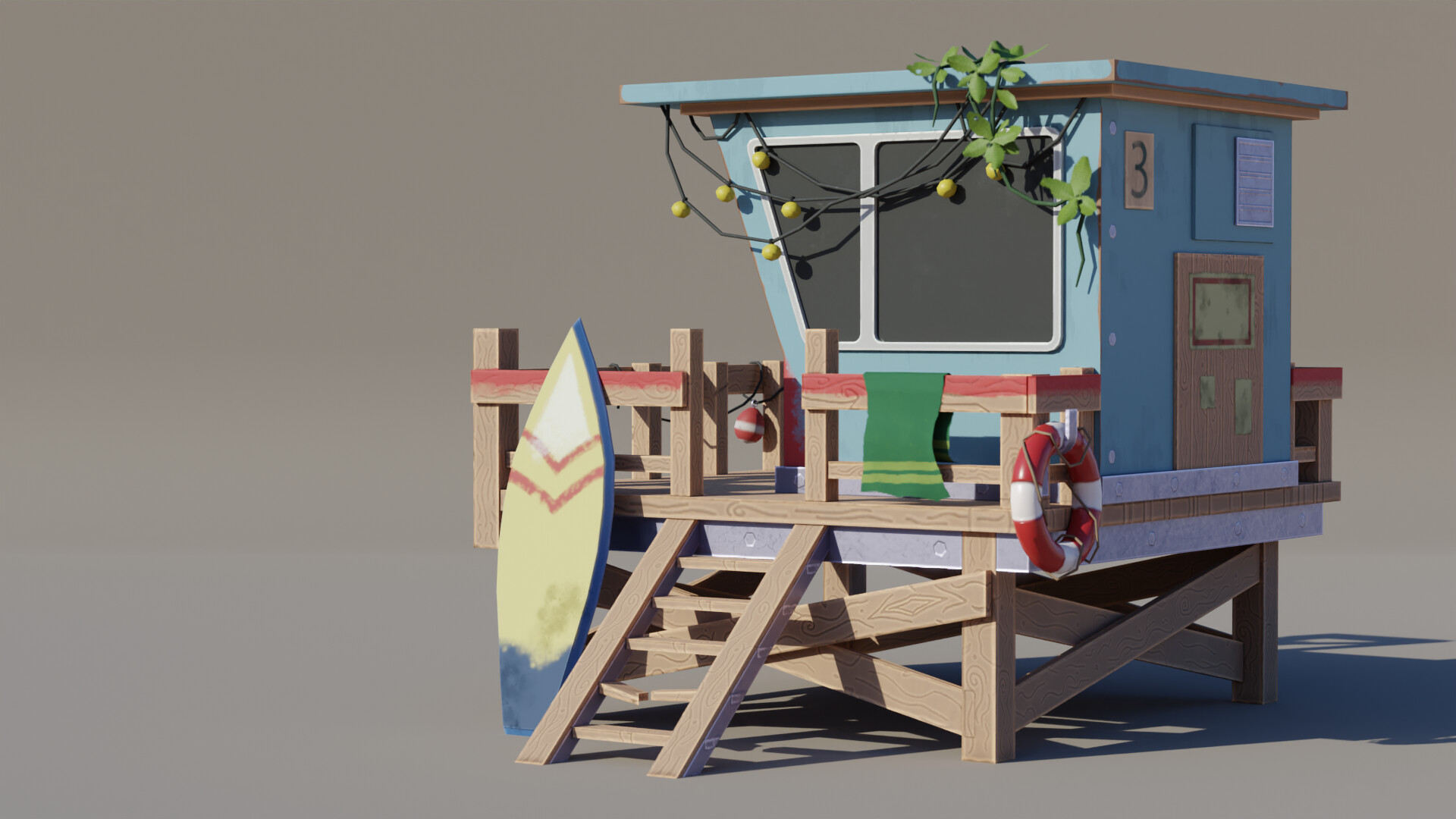 ArtStation - Lifeguard Tower