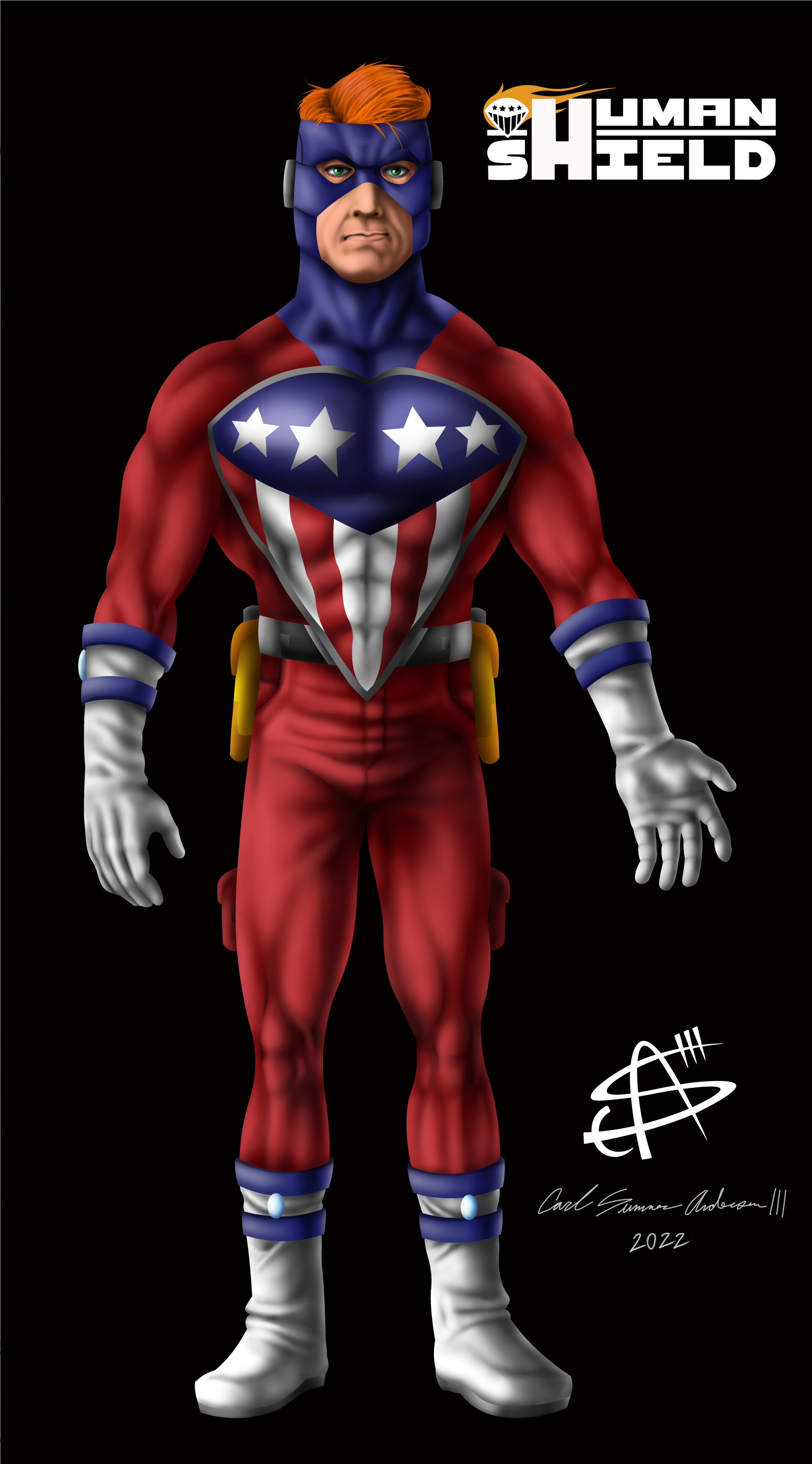 Carl Sumner Anderson III - Human Shield - Comic Book Concept