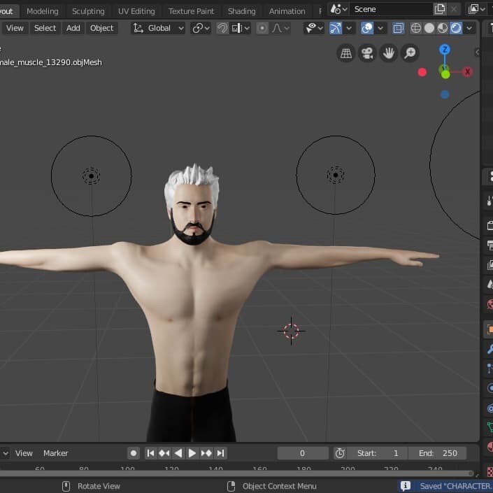 ArtStation - 3D Character done in blender 2.9 by Mujahid Aslam