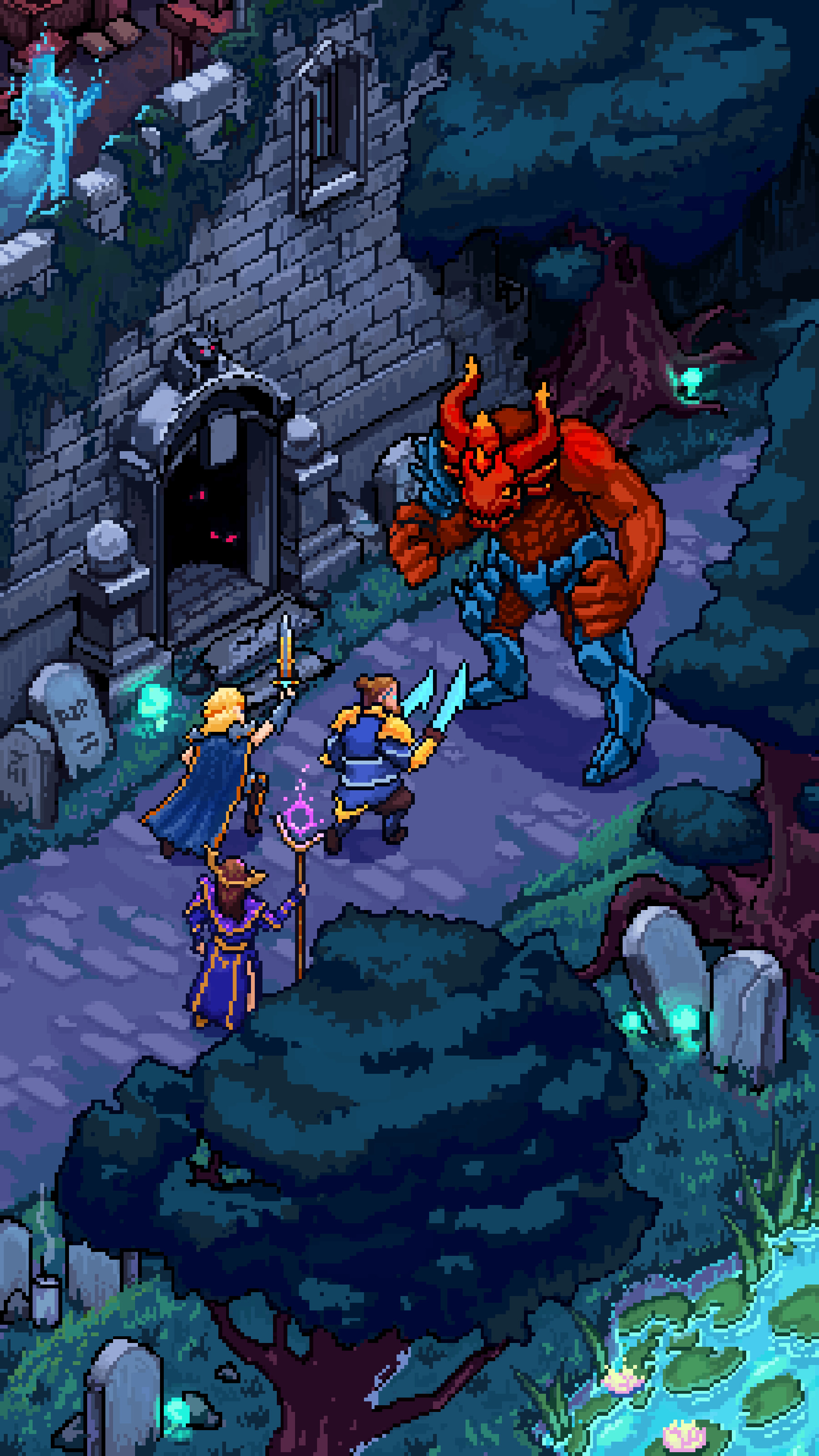 ArtStation - Blitz pixel boss fight