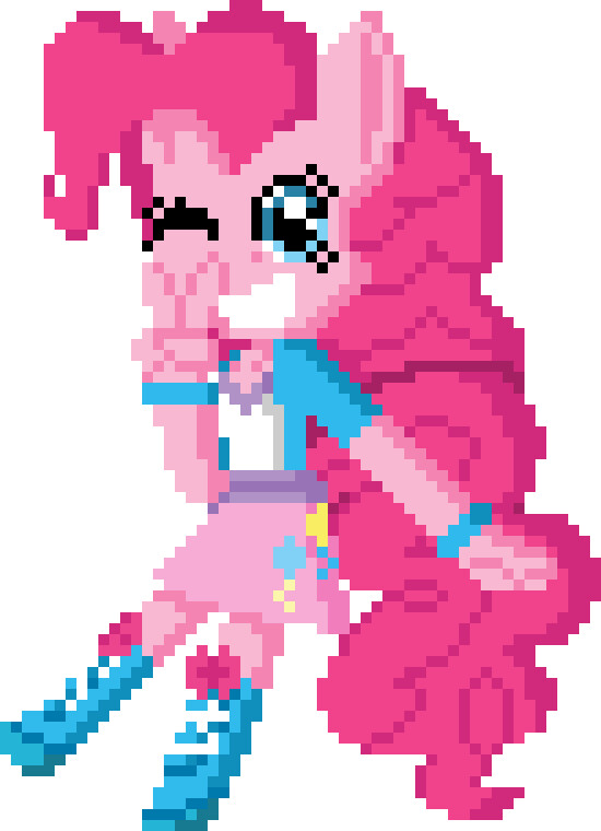 Pixel Pinkie Pie Grid